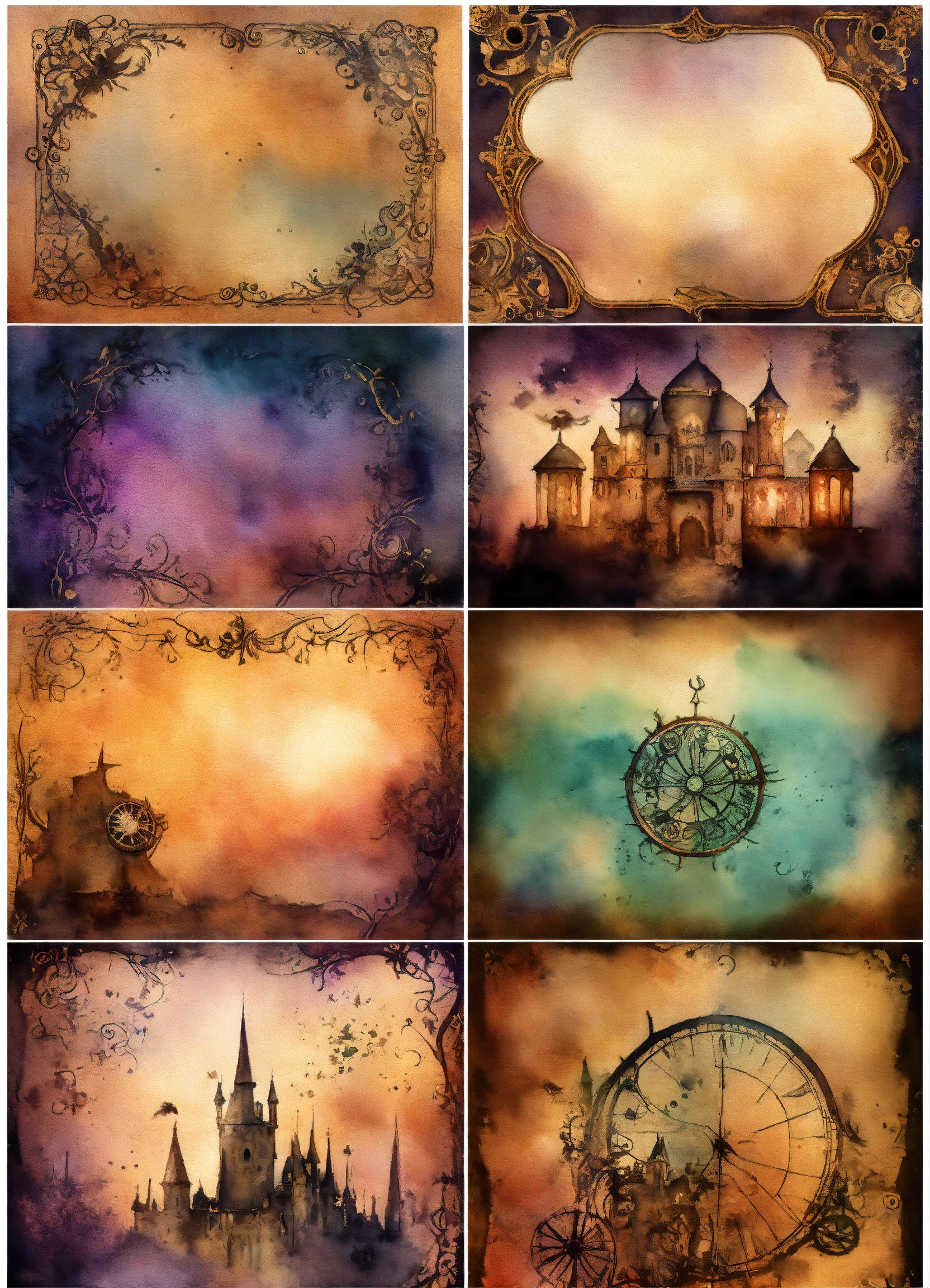Lexica - "Design intricate watercolor backgrounds inspired by the ...