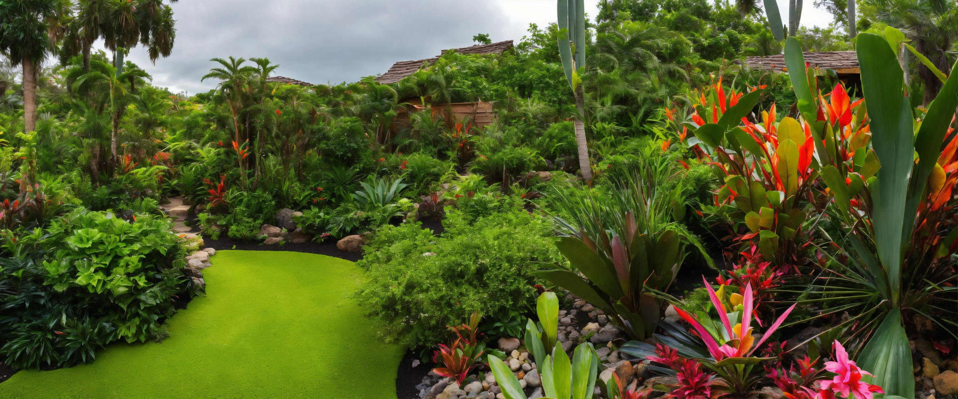 Lexica - Tropical jungle with native plants from Puerto Rico mixed with ...