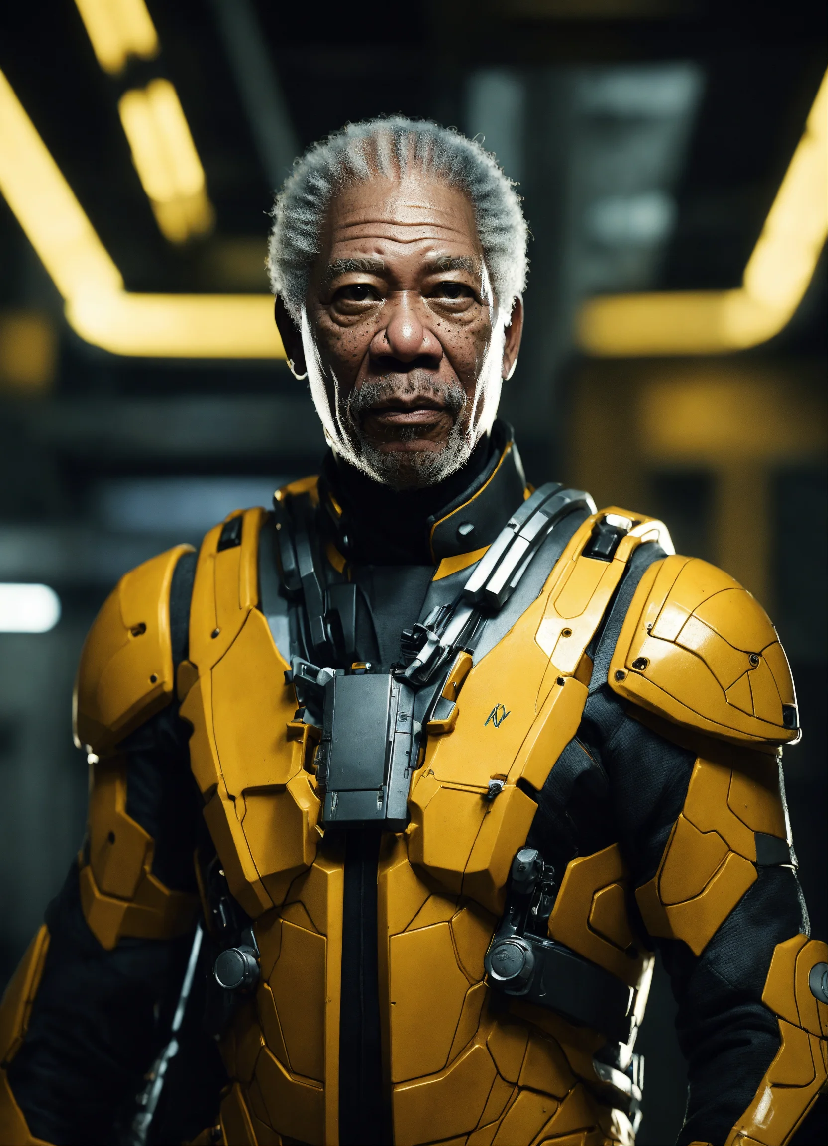 Lexica - Creame una imagen en la que salga morgan freeman usando el ...