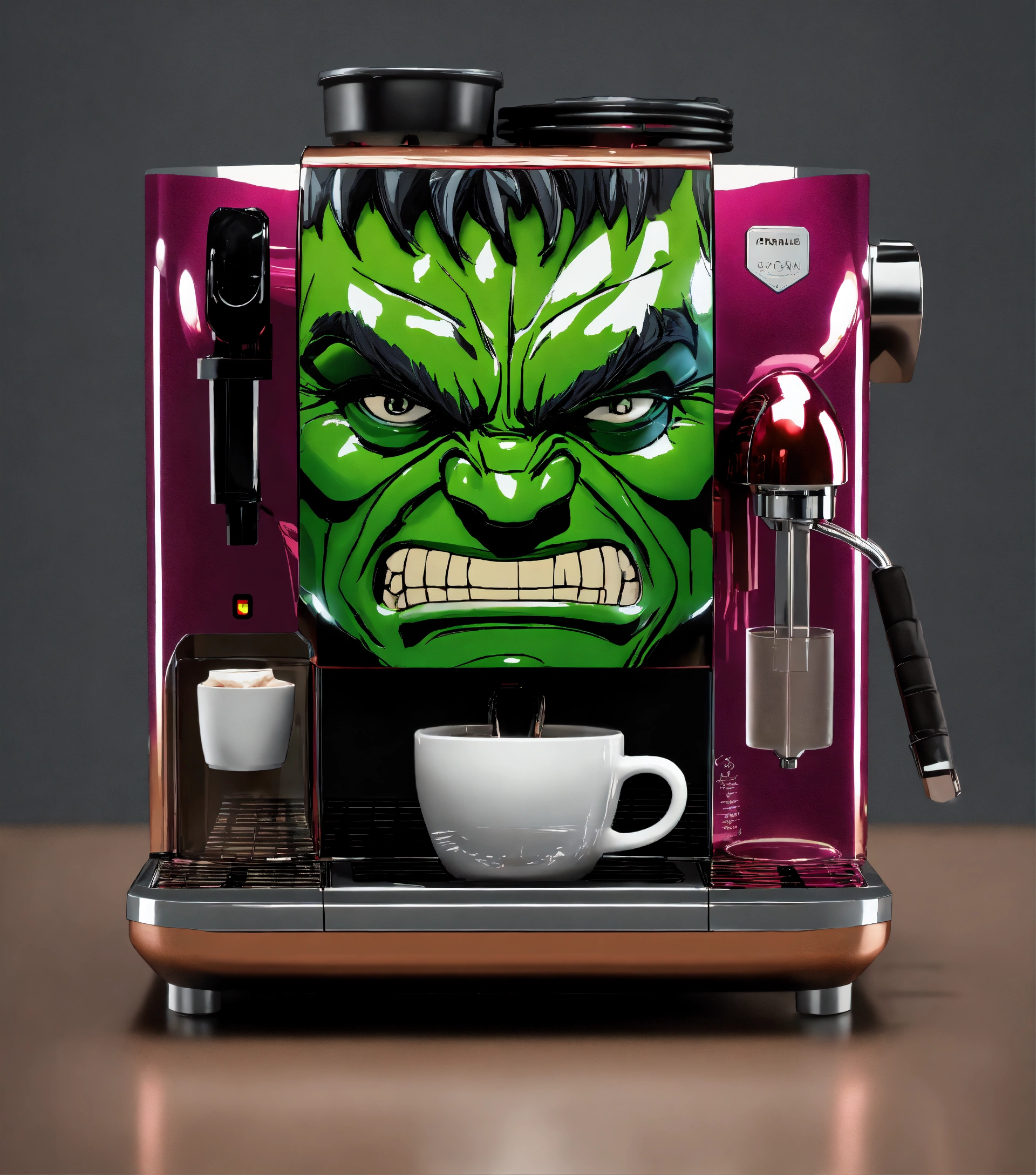 Lexica - " coffee machine hulk shape, Futuristic coffee machine with ...