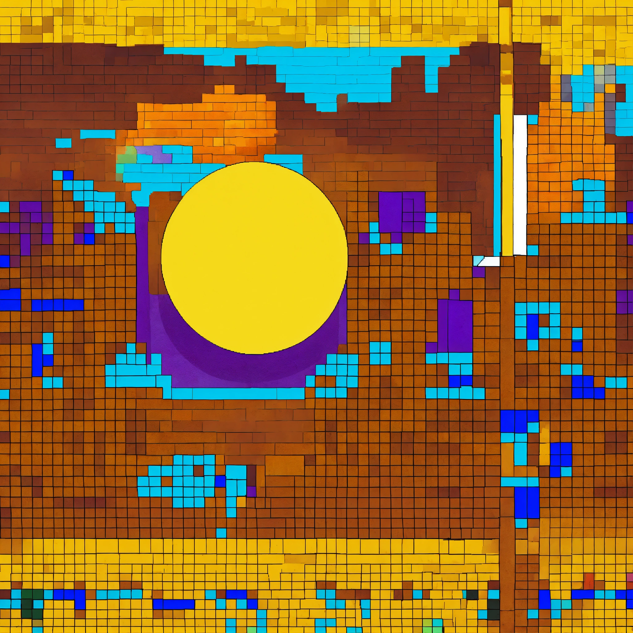 Lexica - 2d tetris pixel art of a sun glass