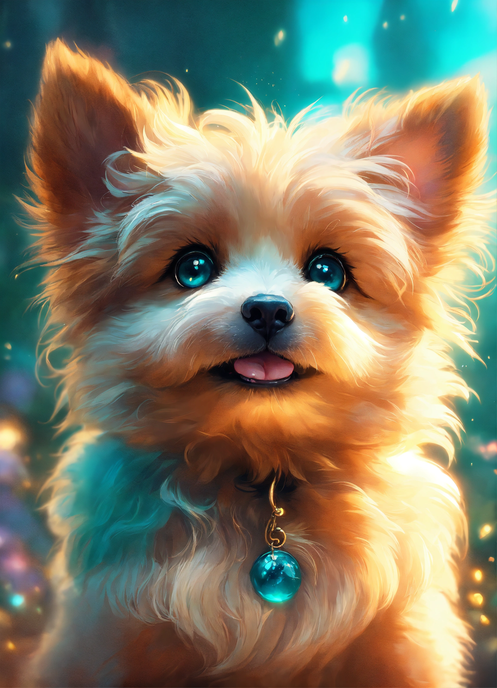 Lexica - Very cute for a cute puppy, digital art, highly detailed, rim ...