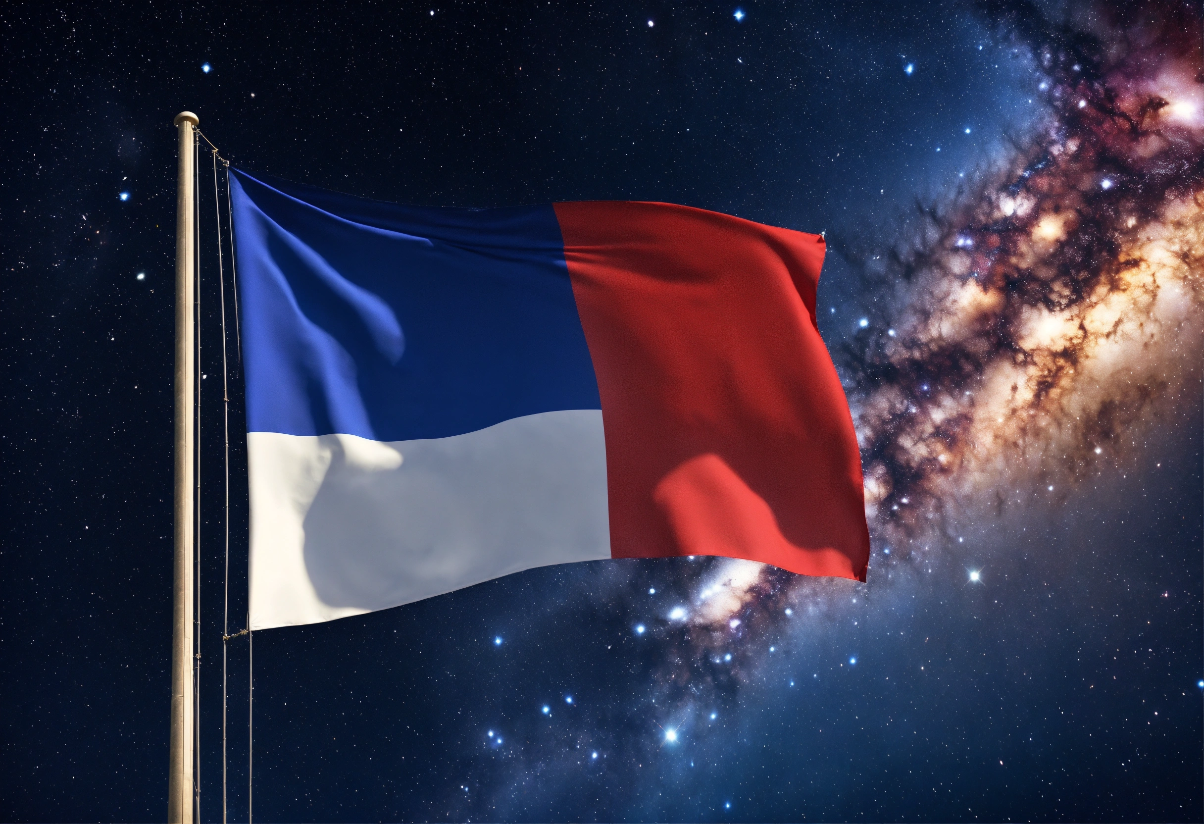 Lexica - Image of a flag of France flying horizontally in the air with ...