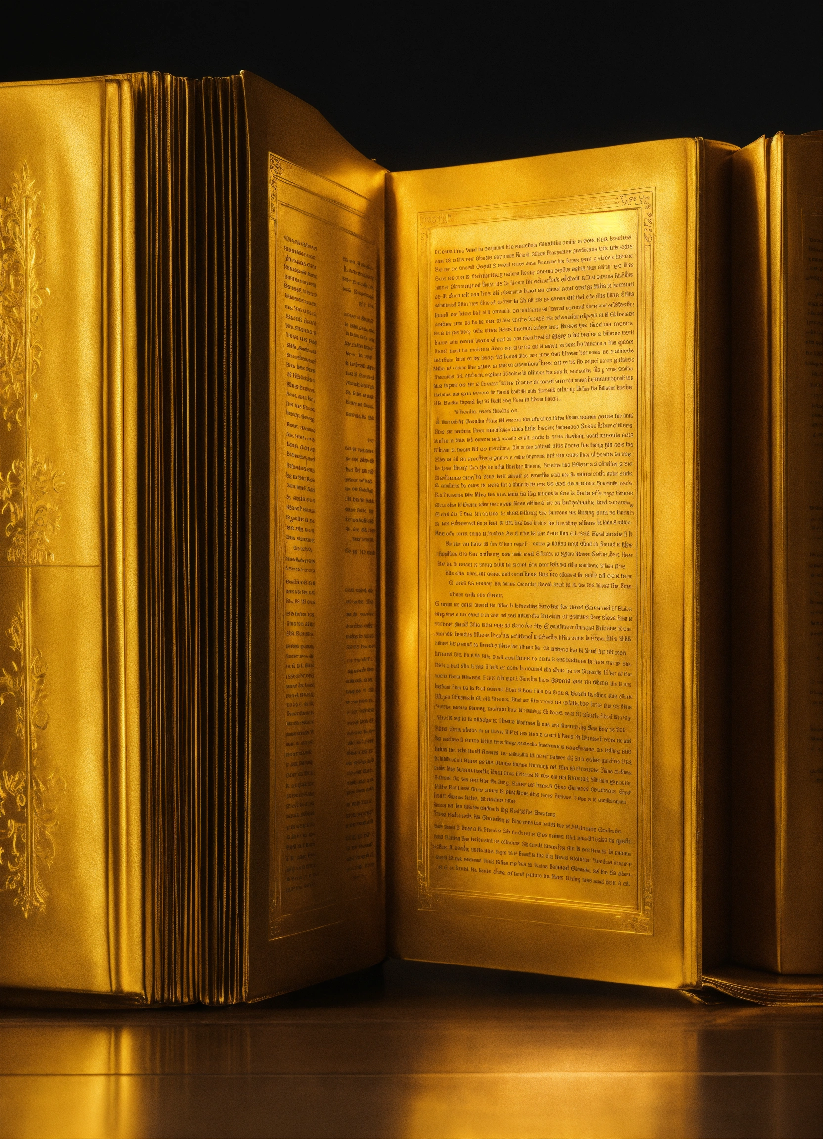 Lexica - Standing golden open book