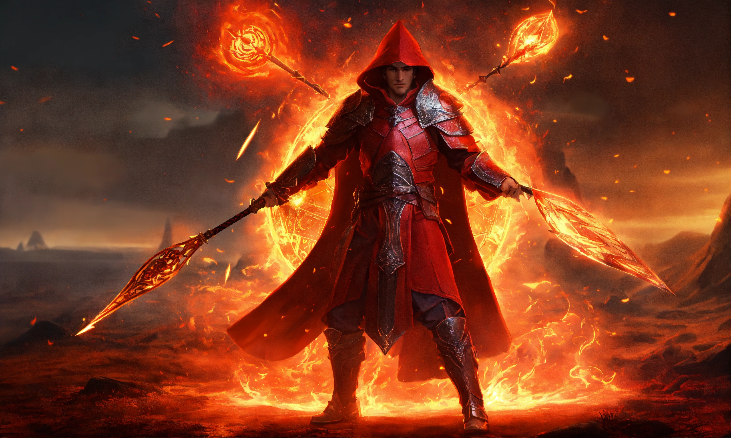 Lexica - Fire shield, shield made of flames, magical shield, magical ...