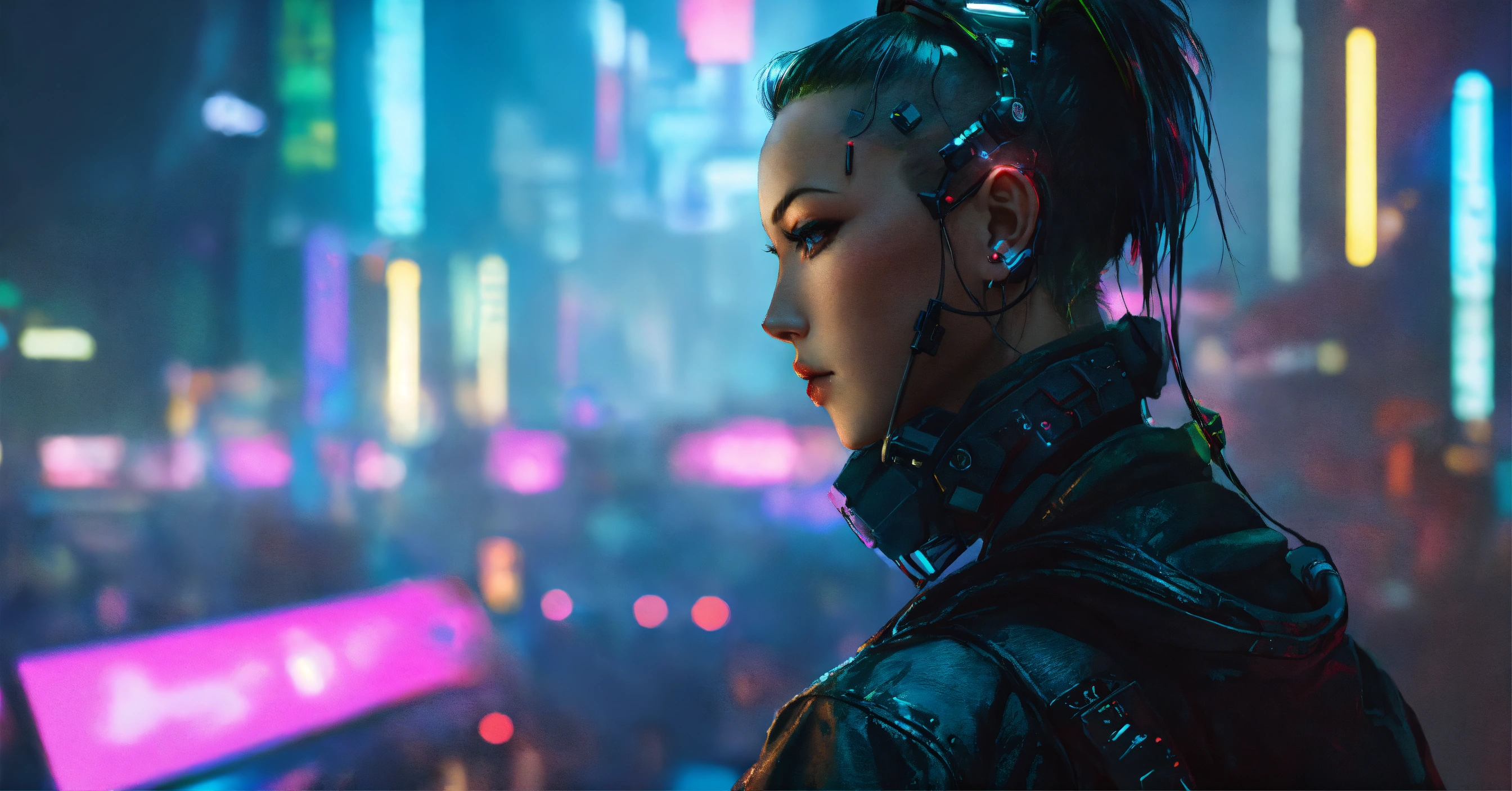 Lexica - Cyberpunk game, beautiful cyberpunk girls, wallpaper, 8k