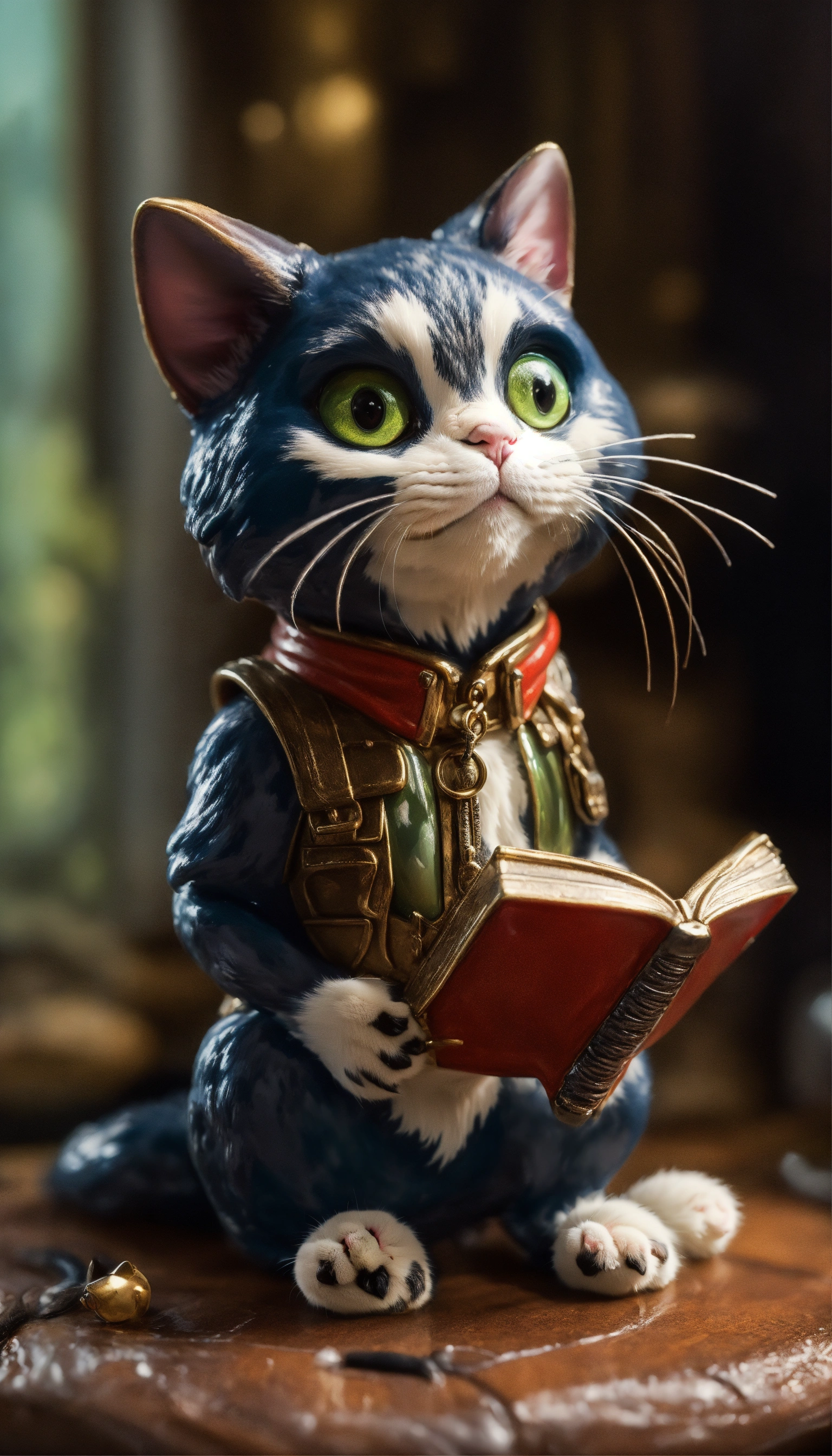 Lexica - Venom themed Cute cat, cat adventurer figure, product shot ...