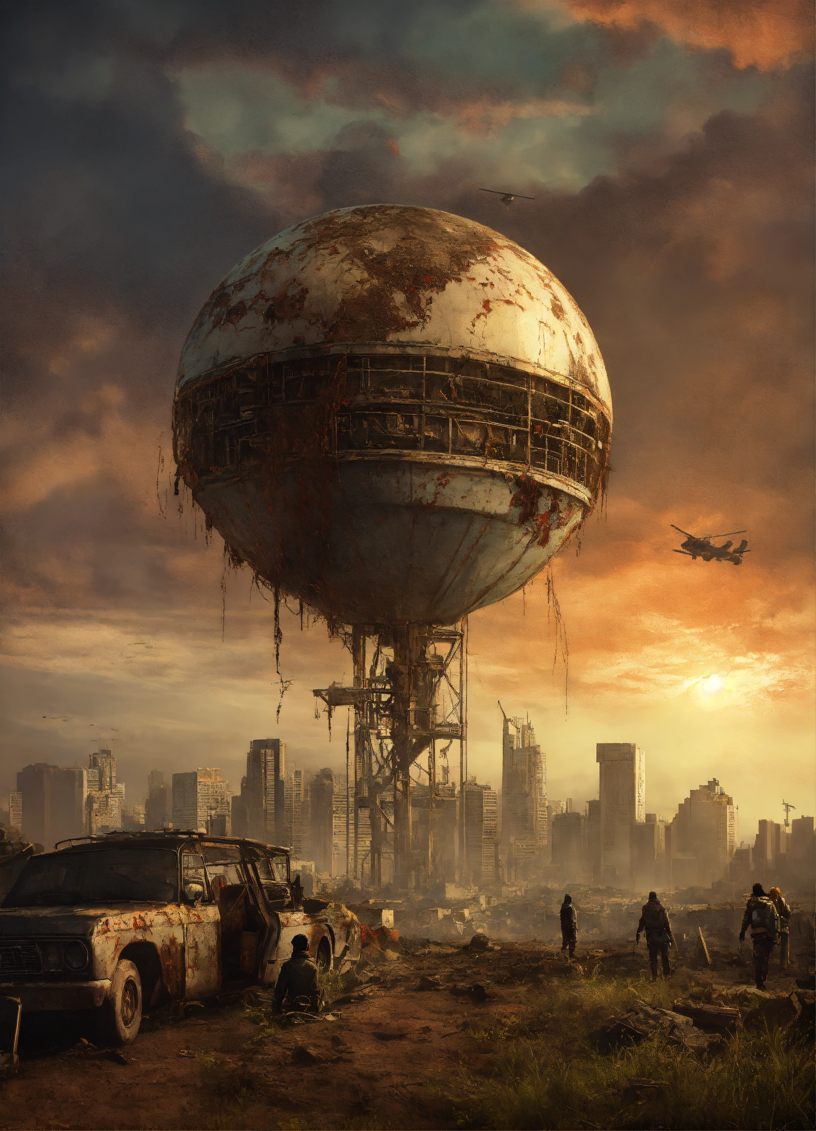 Lexica - Zombie, earth as a post-apocalyptic paradise, cinematic