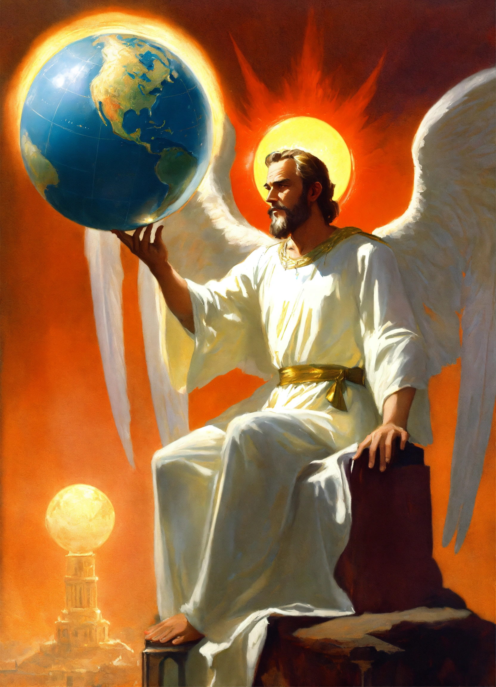 Lexica - Satan disguised as an Angel of light with plans for war ...