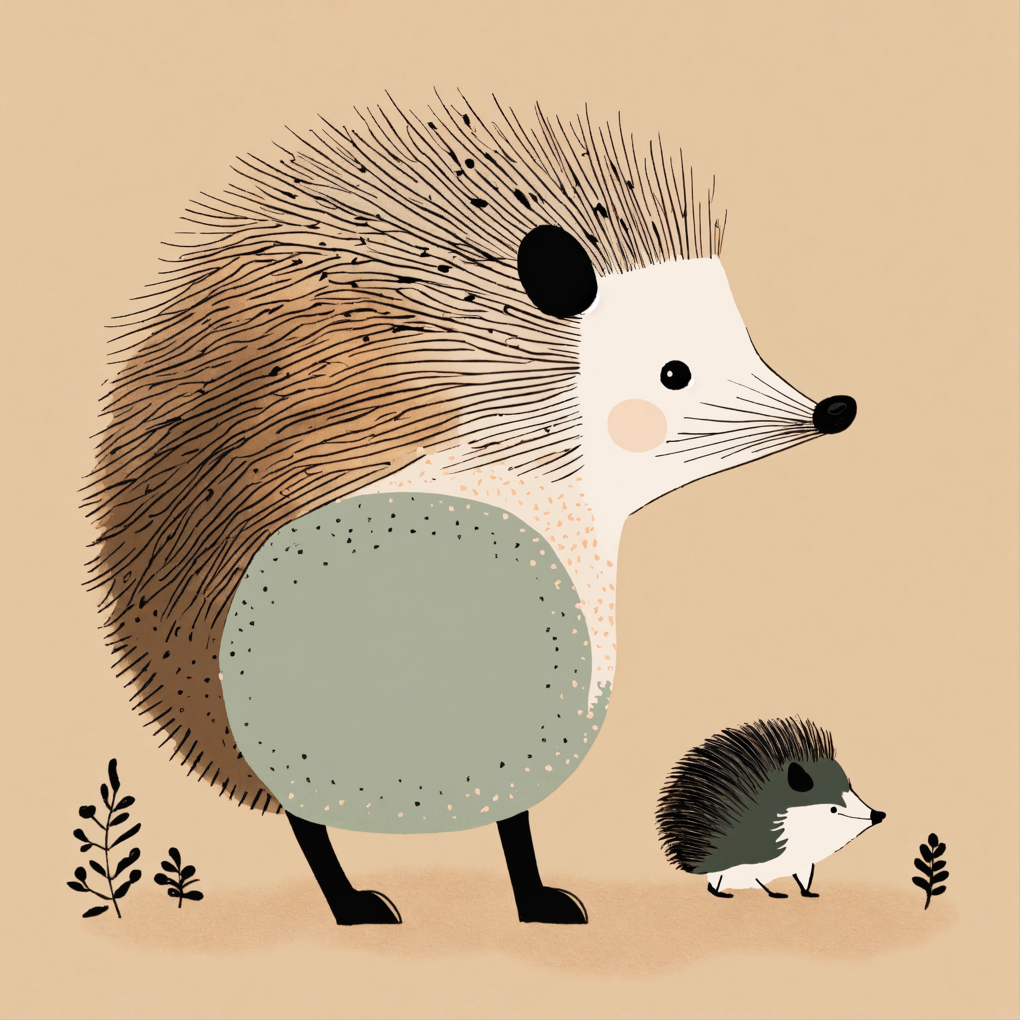Lexica - A cute minimalistic simple hedgehog side profile Clipart ...