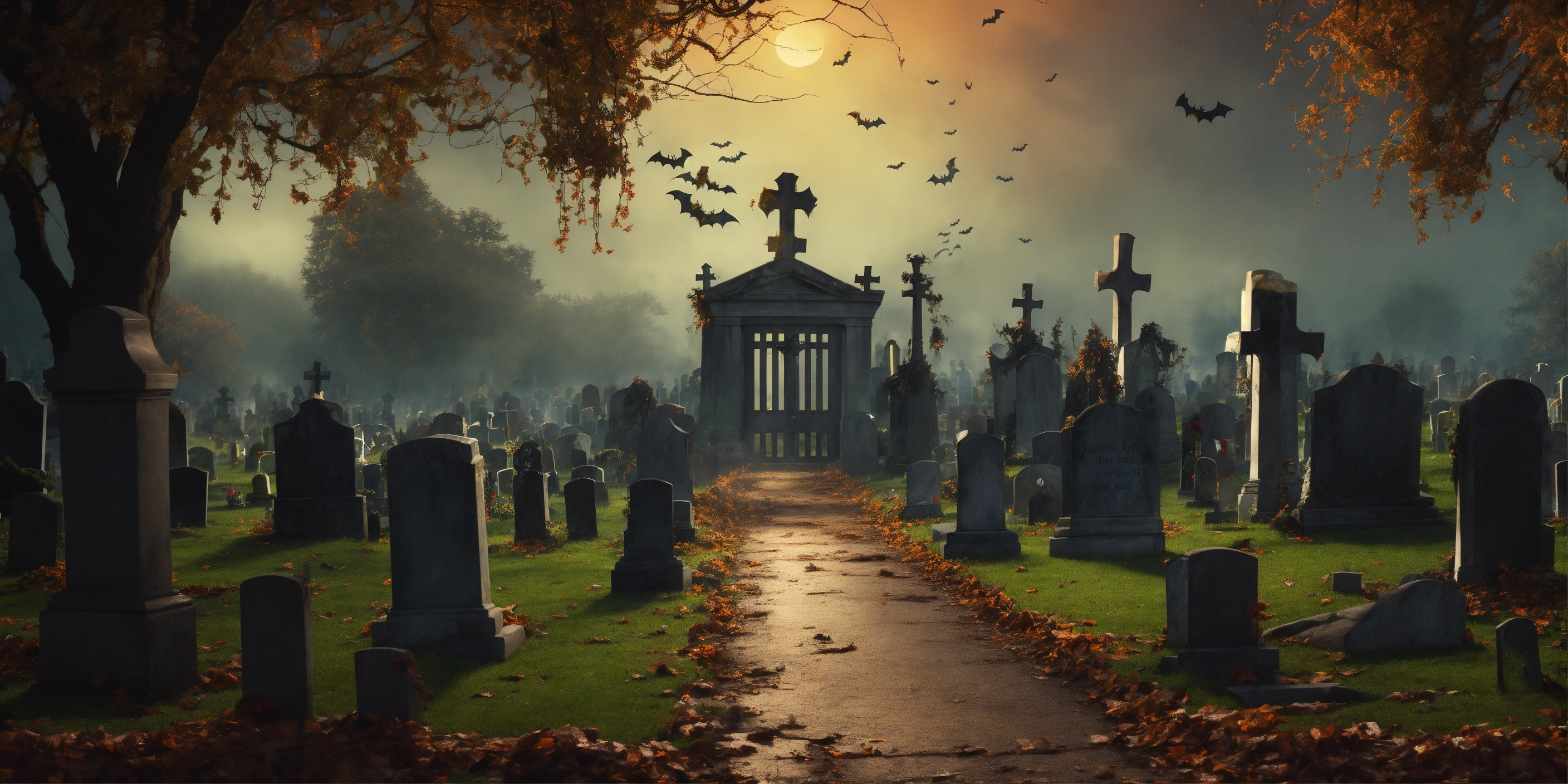 Lexica - Zombie scene, cemetery for a Halloween party ambiance highly ...