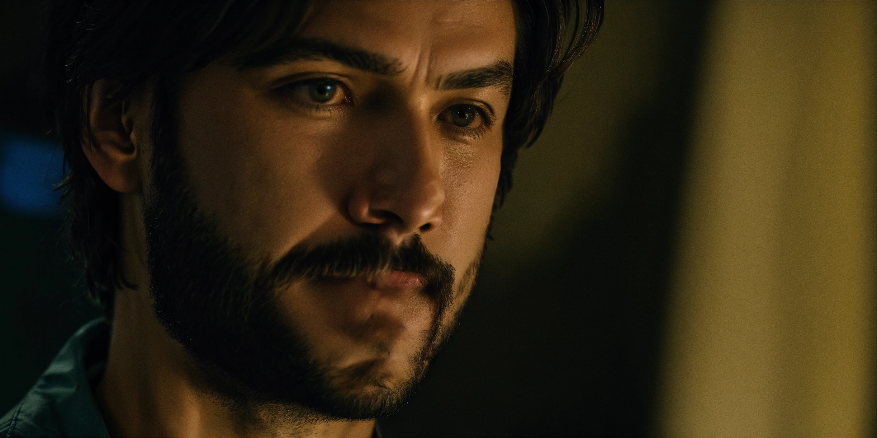 Lexica - Handsome man, Diego luna, shirt, dark hair, detective, very realistic, altered carbon ...
