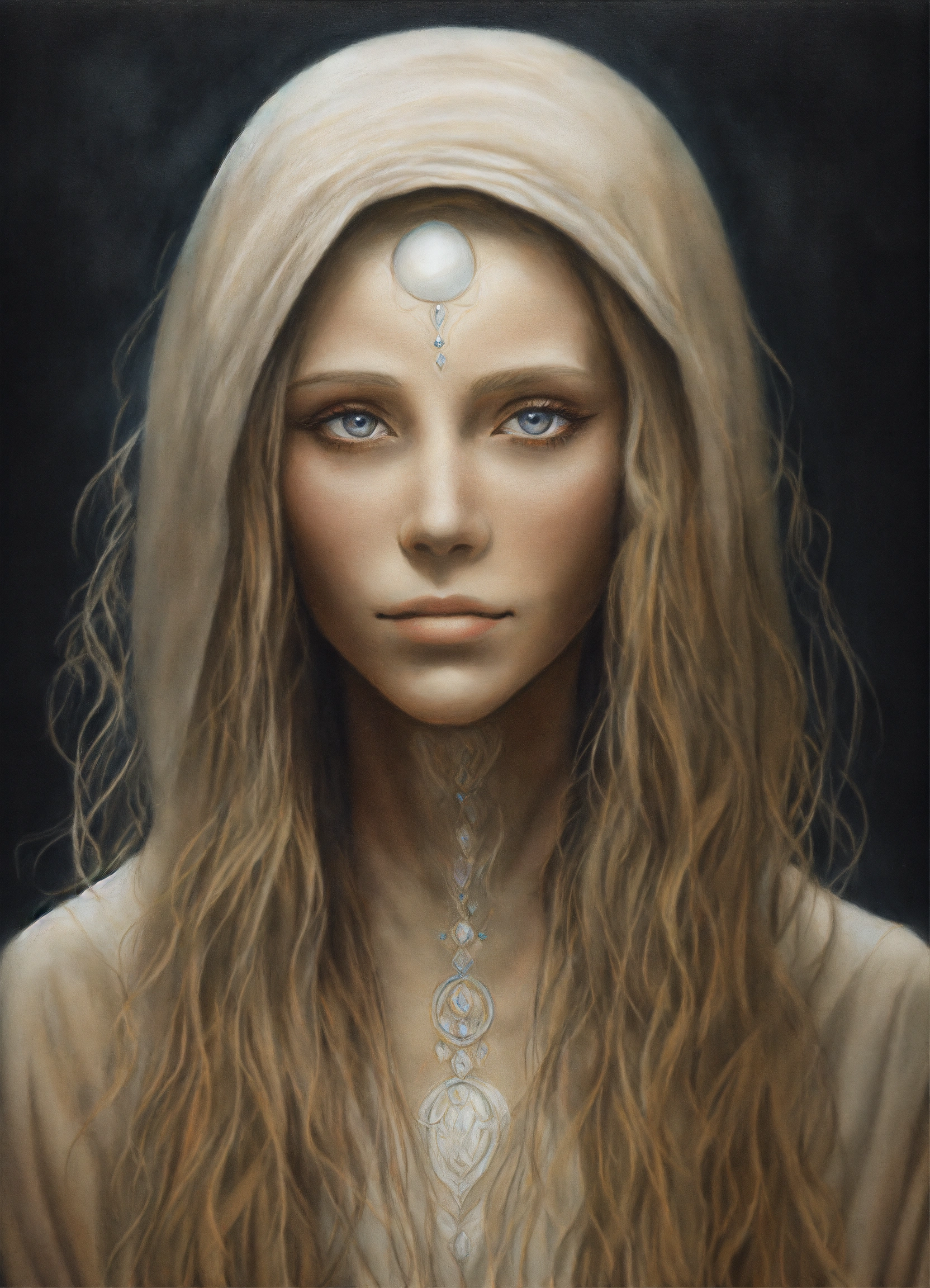 Lexica - Realistic colored pencil drawing of portrait of a beautiful ...