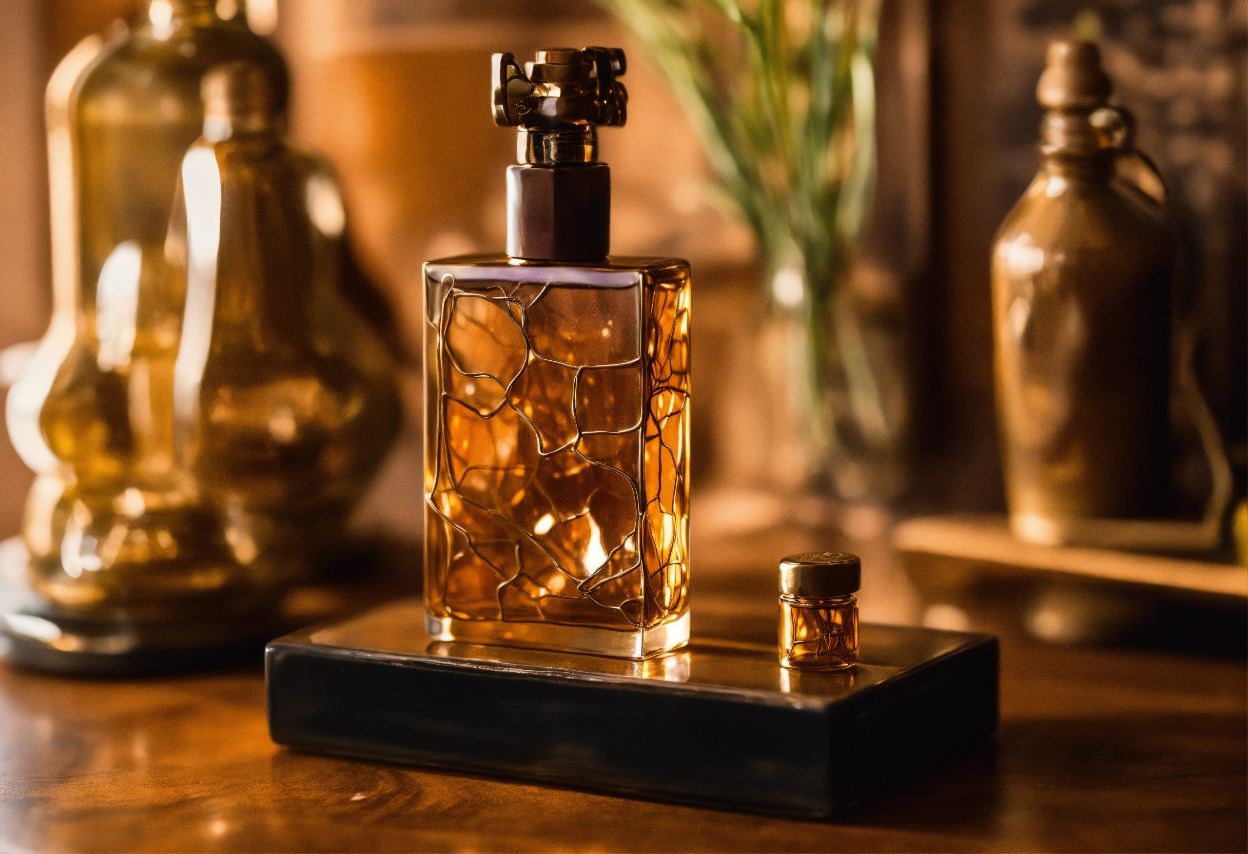Lexica - Hand-made bronze sculpture. perfume bottle. immersive ...