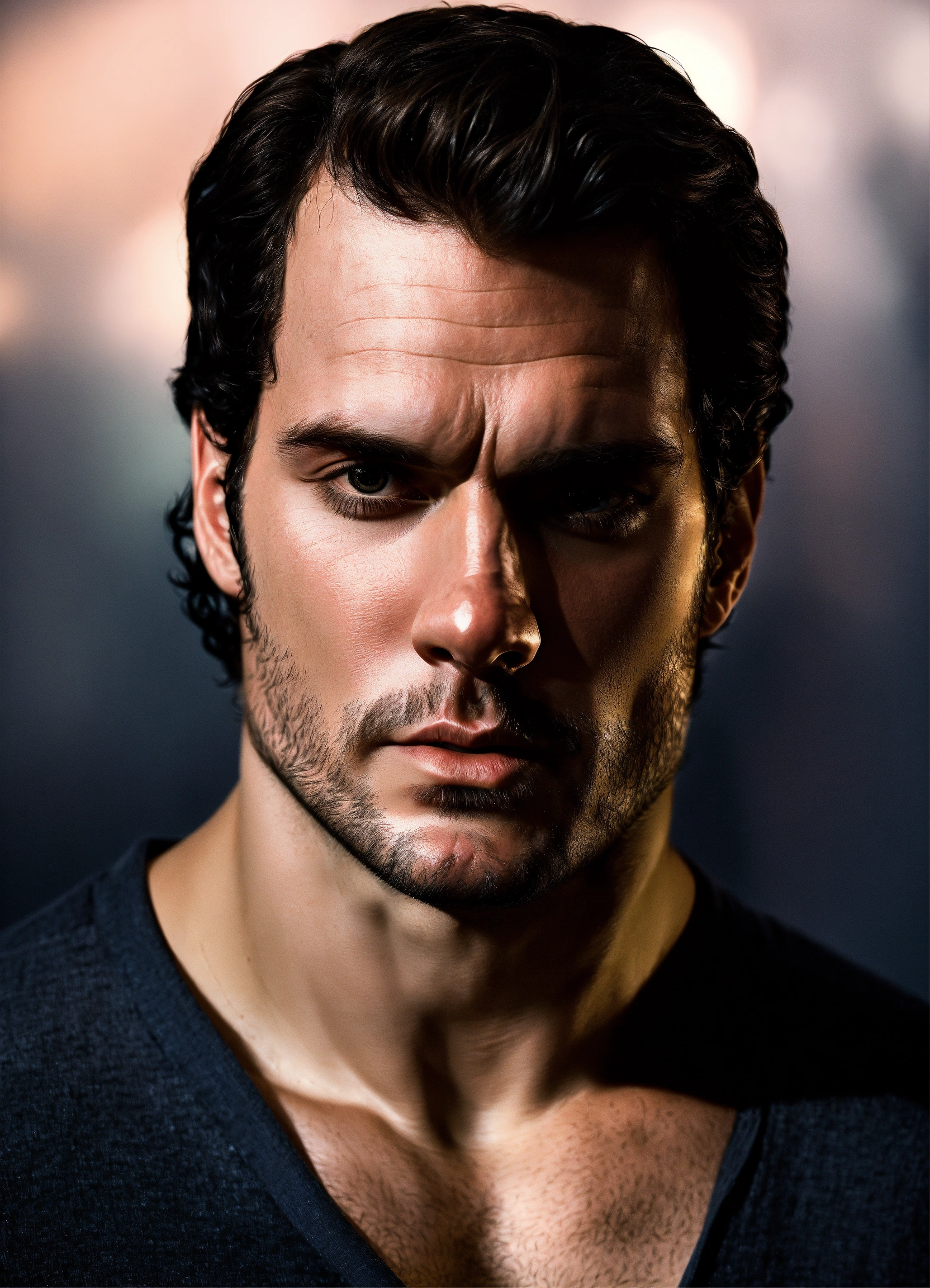 Lexica - Realistic portrait of henry cavill, in frame, very detailed ...
