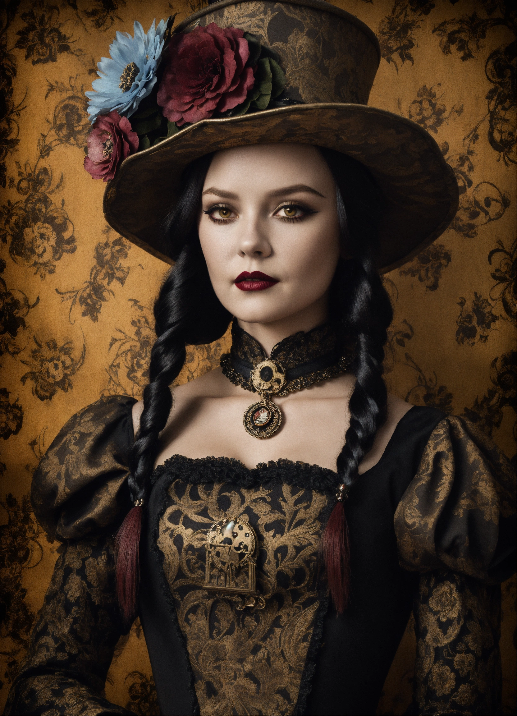 Lexica - Elaborate Gothic Wednesday Addams queen of spades, 40 years ...