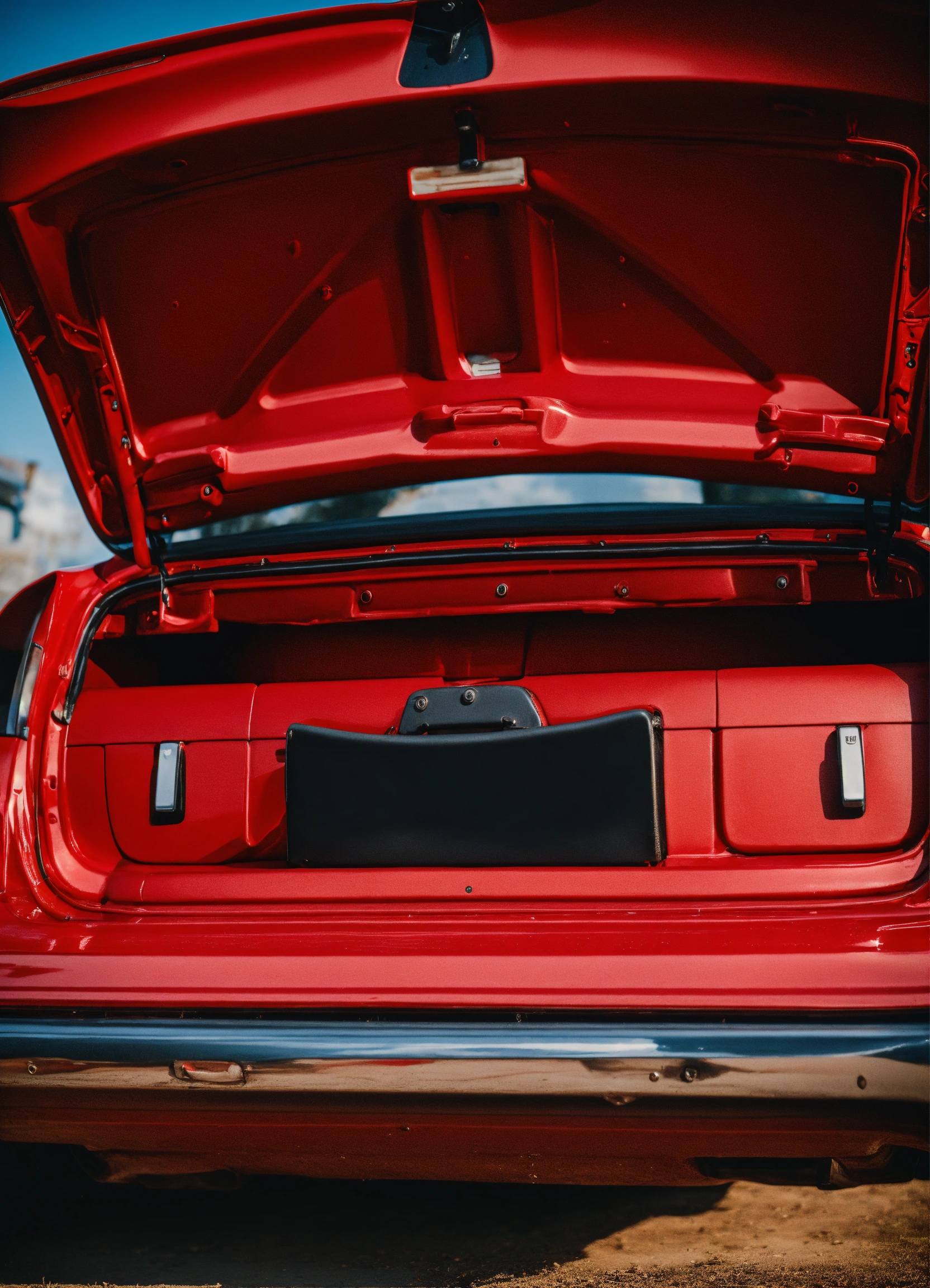 Lexica - A red car trunk