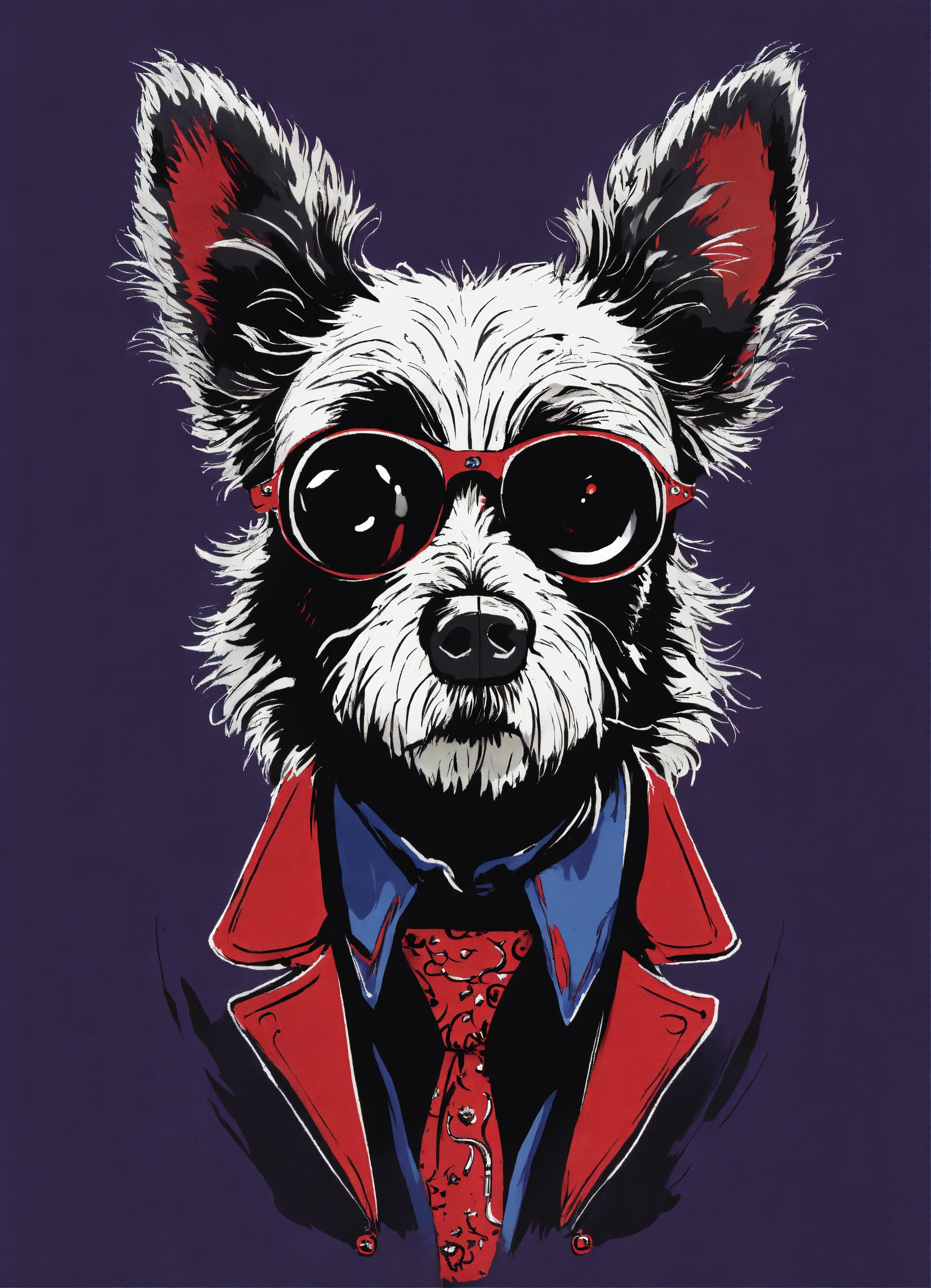 Lexica - Design for T-shirts containing tim burton dog