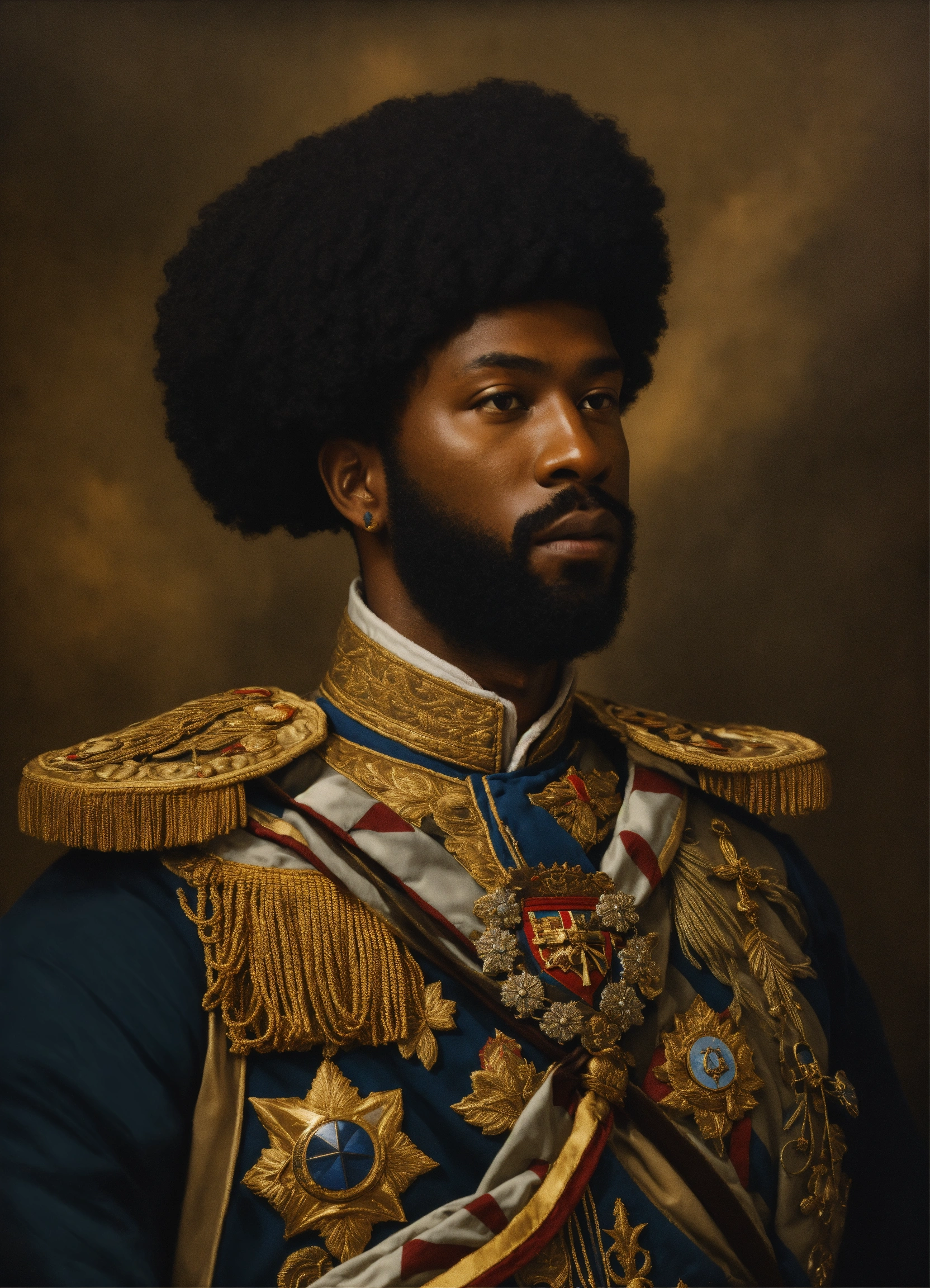 Lexica - A black king david in military uniform