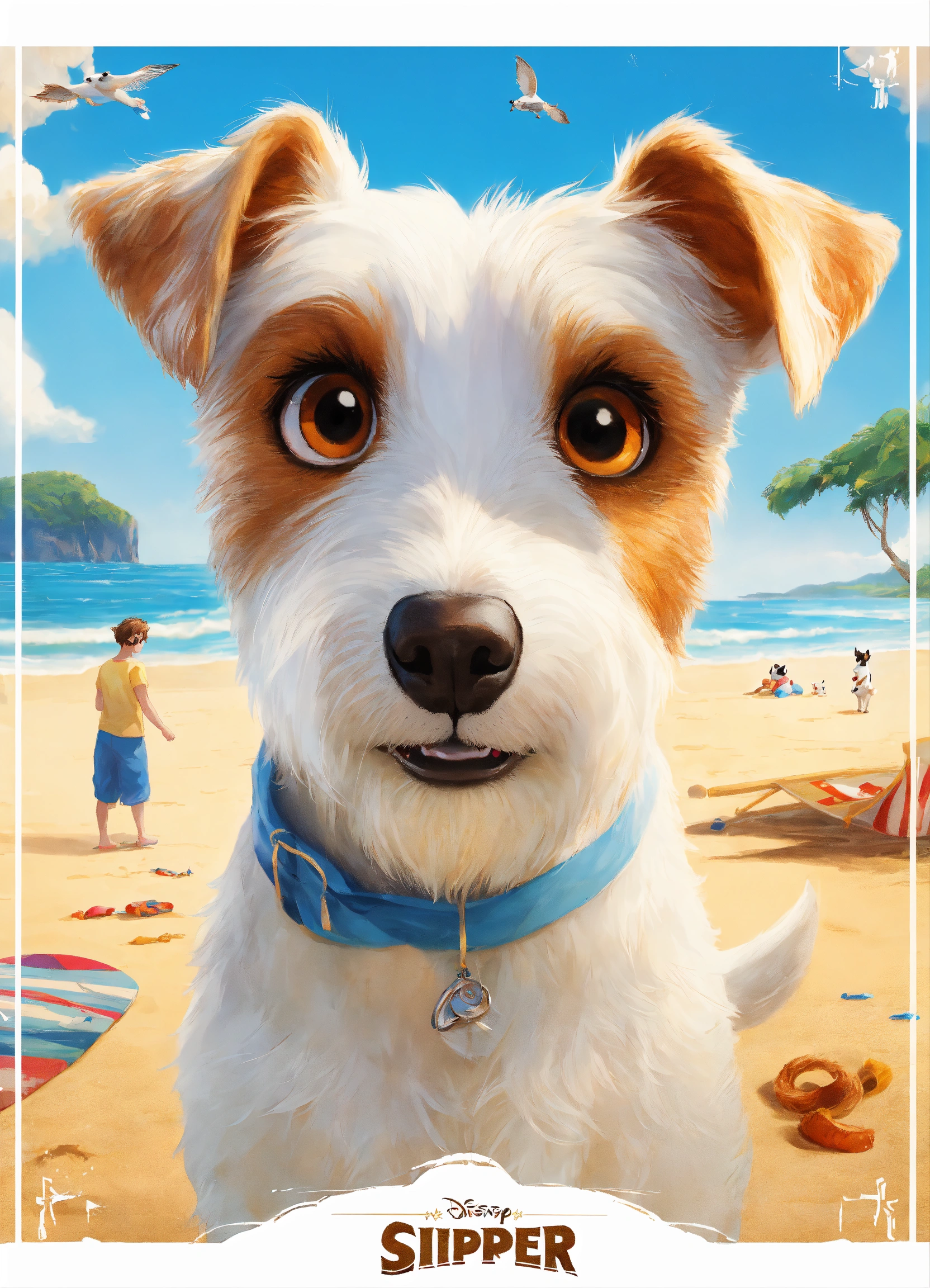 Lexica - A Disney Pixar inspired movie poster with the title SKIPPER. A ...