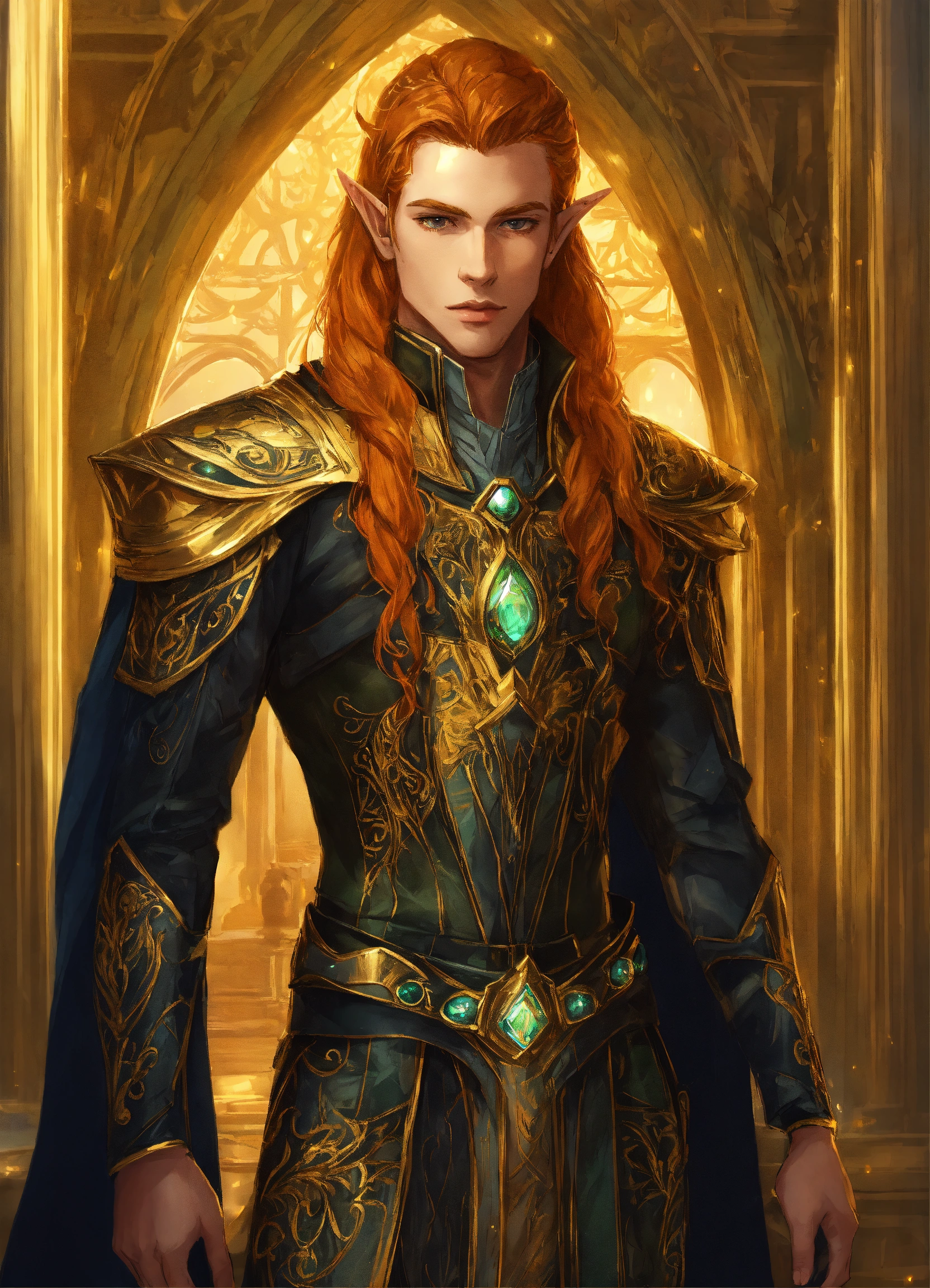 Lexica - Drawing of an elf, royalty, sci fi, cybernetic, black sci fi ...