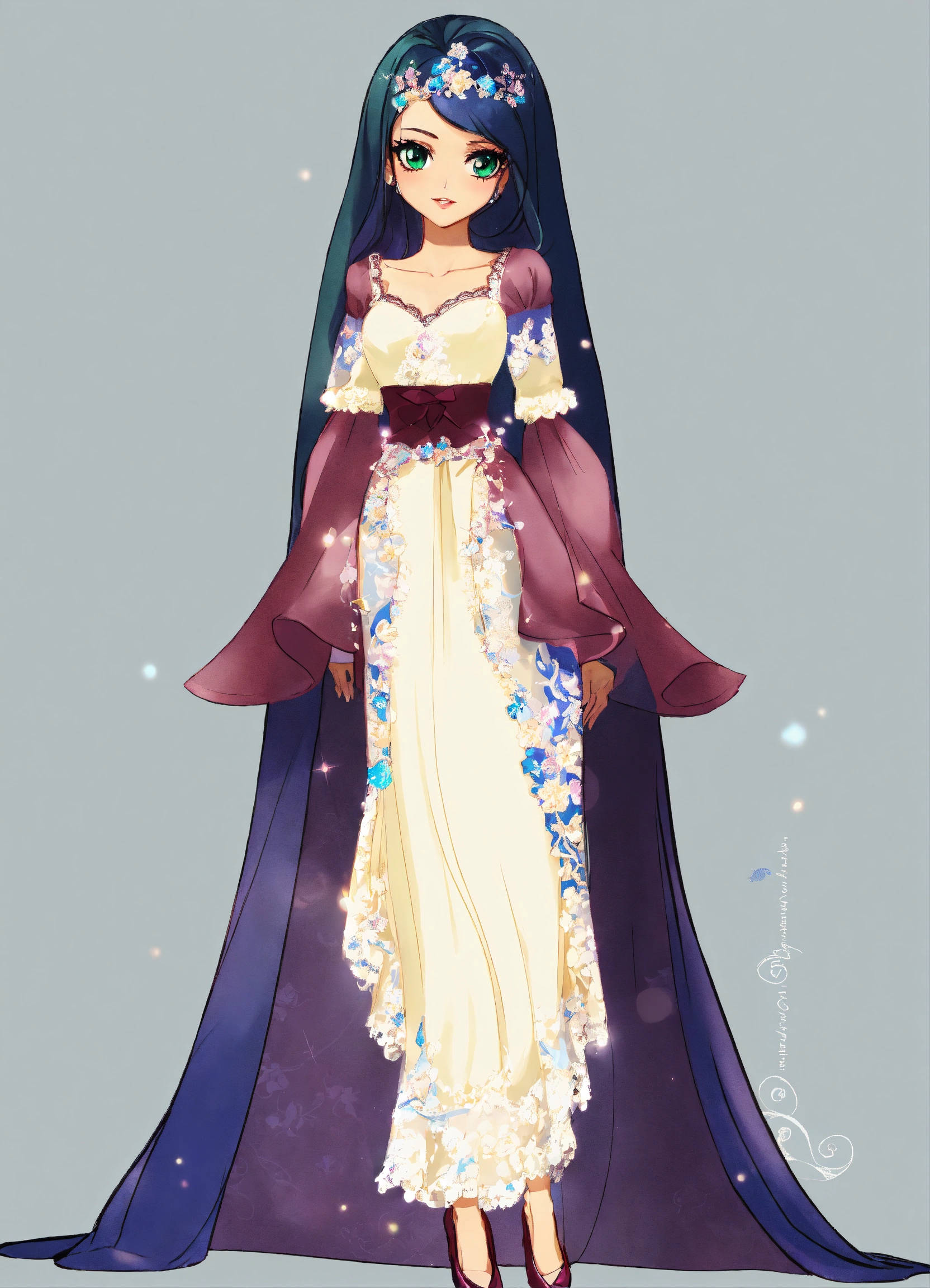 Lexica - Enchantix in Winx style enchantix art girl with long black ...