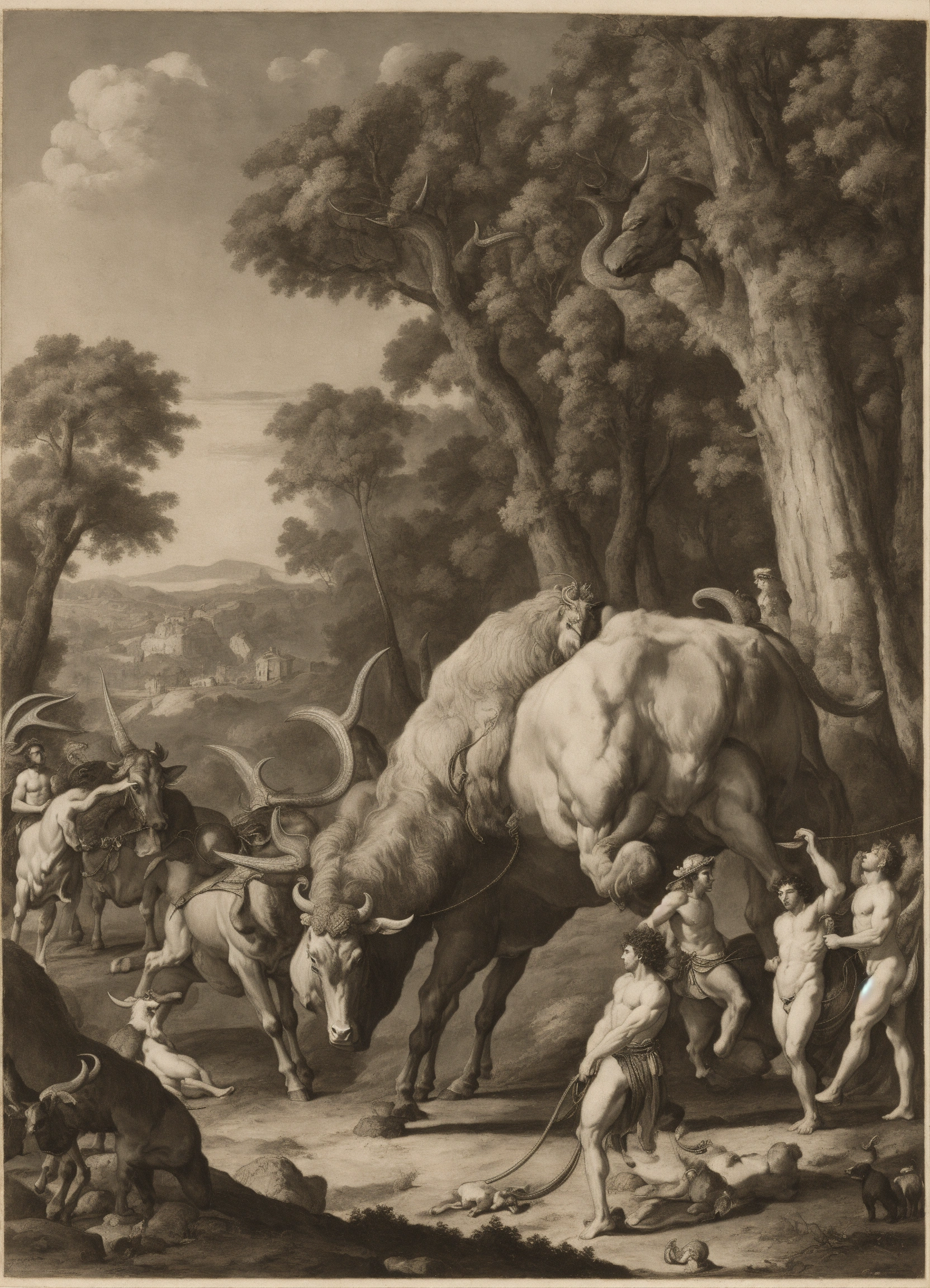 Lexica - Hercules Obtaining the cattle of the three-bodied giant Geryon.