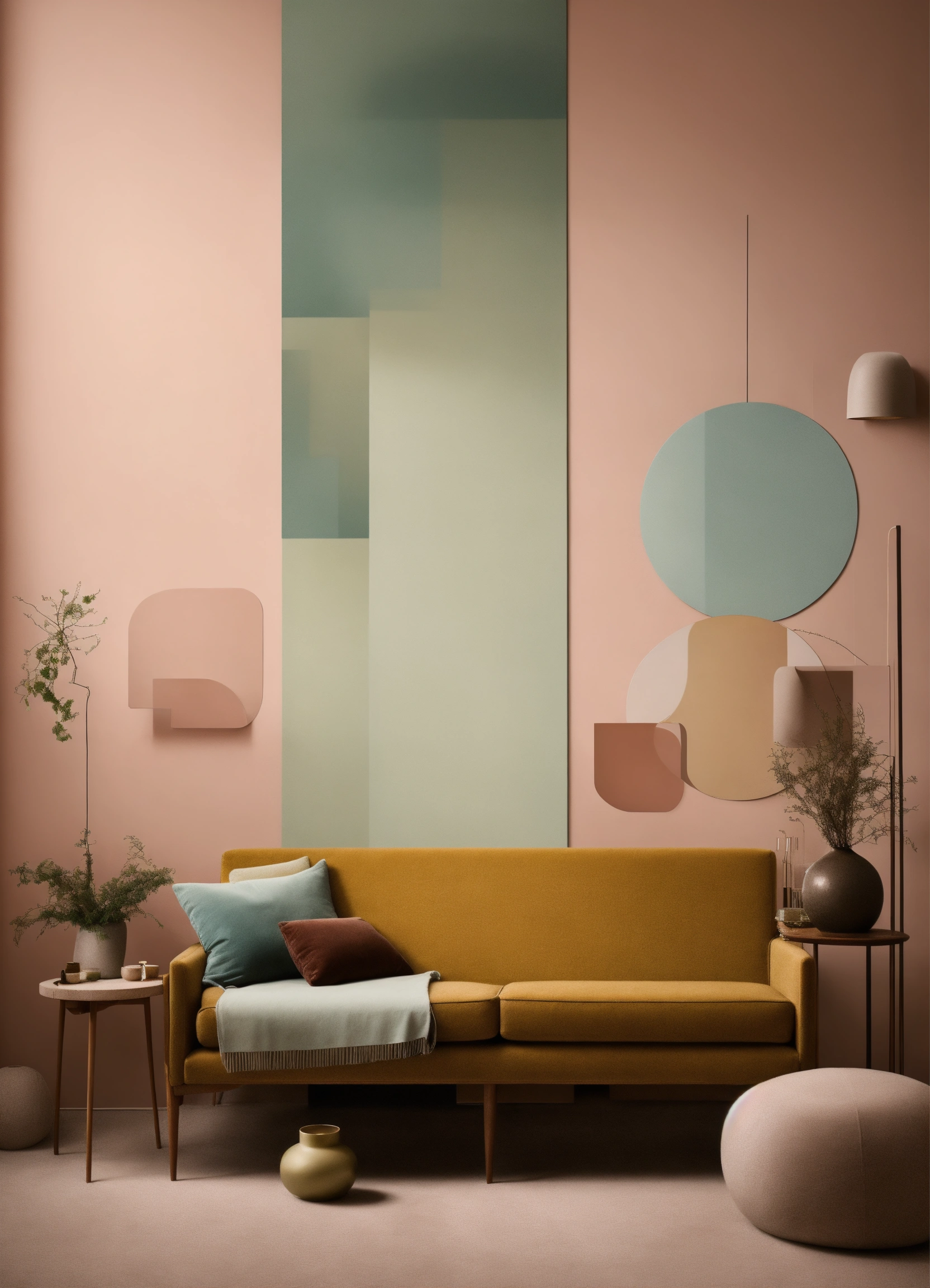 Lexica - Muted tones colors surreal combination into minimalistic ...