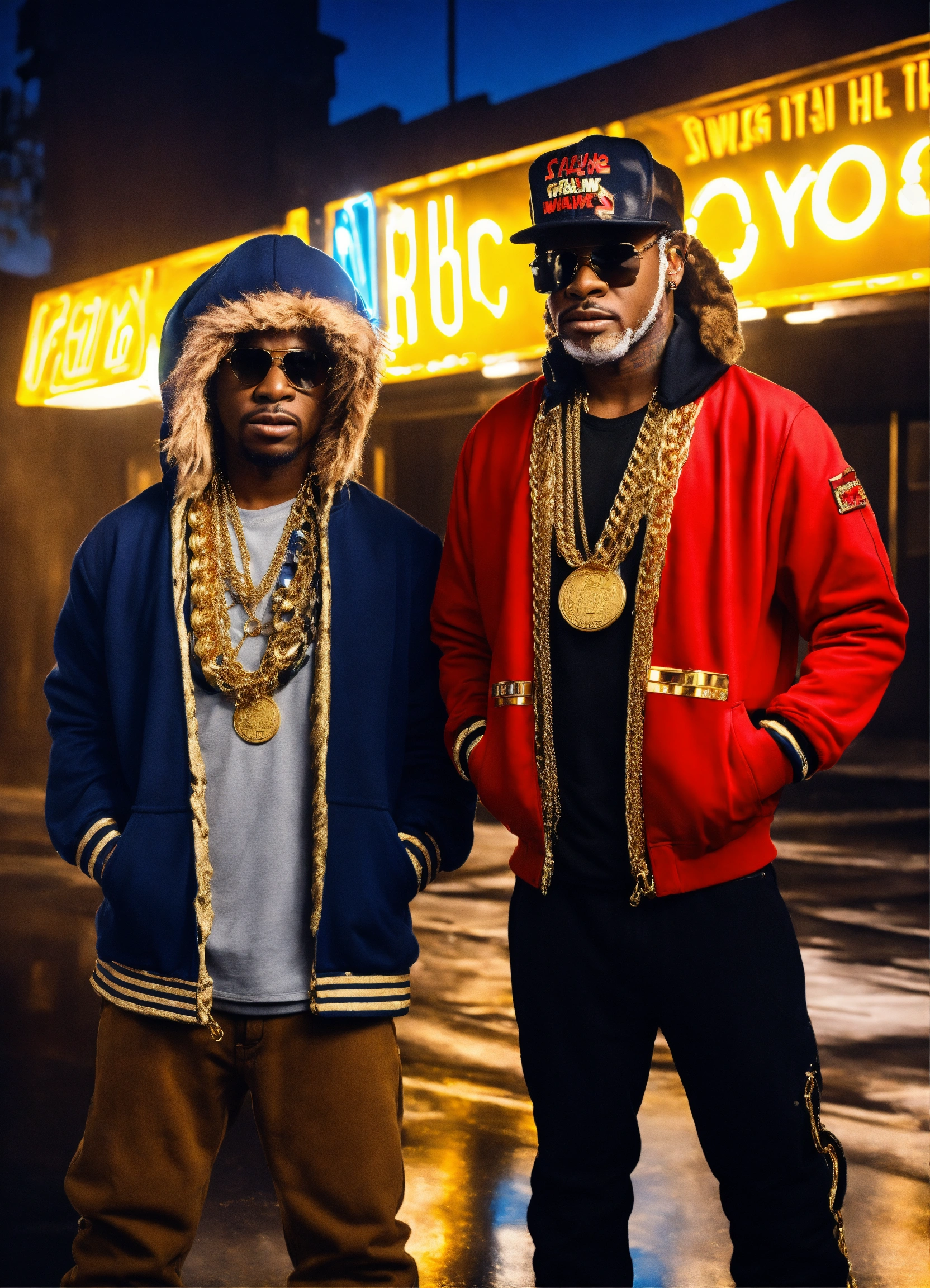 Lexica - Han Solo and Chewbacca dressed as rappers in the hood, huge ...