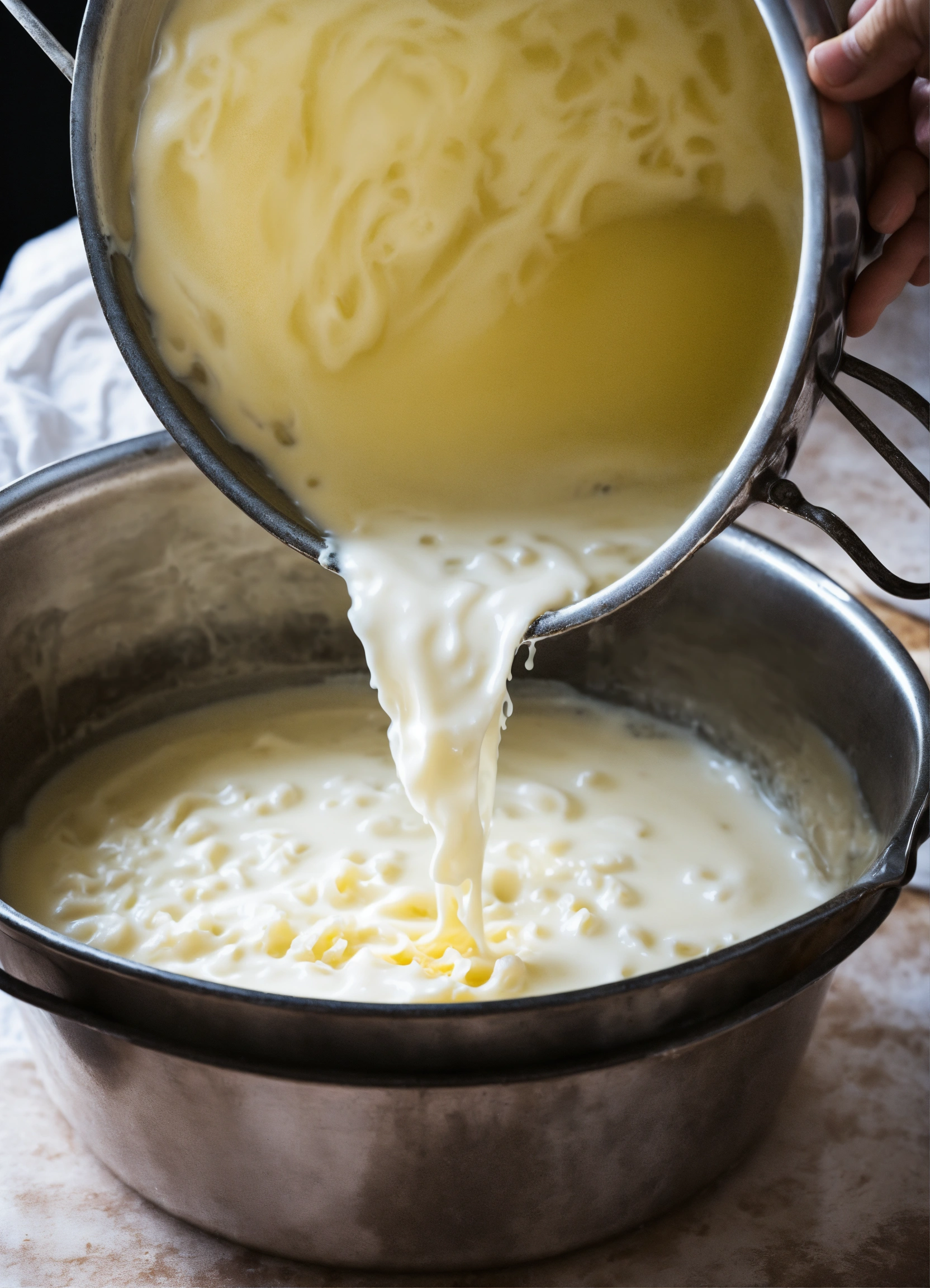 Lexica - Curdled milk in a straining cloth