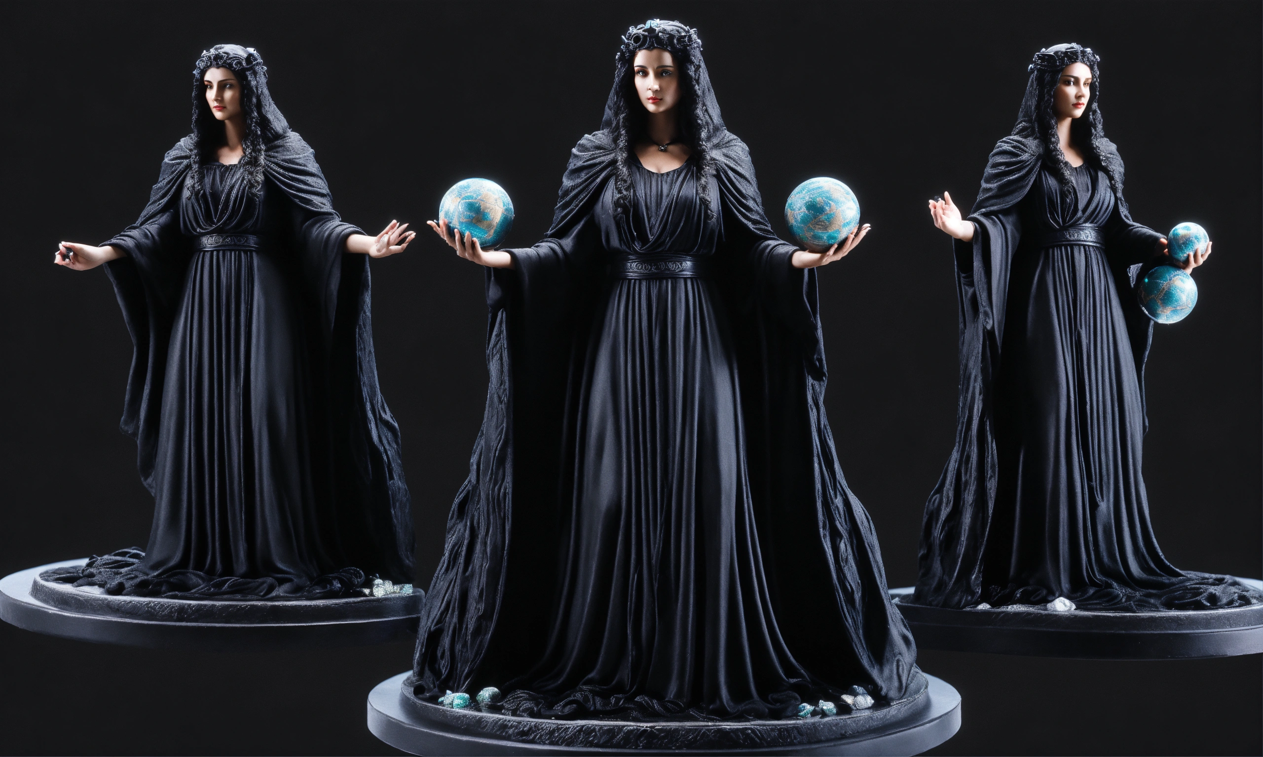 Lexica - Greek mythology, goddess Hecate with her middle-aged parents ...