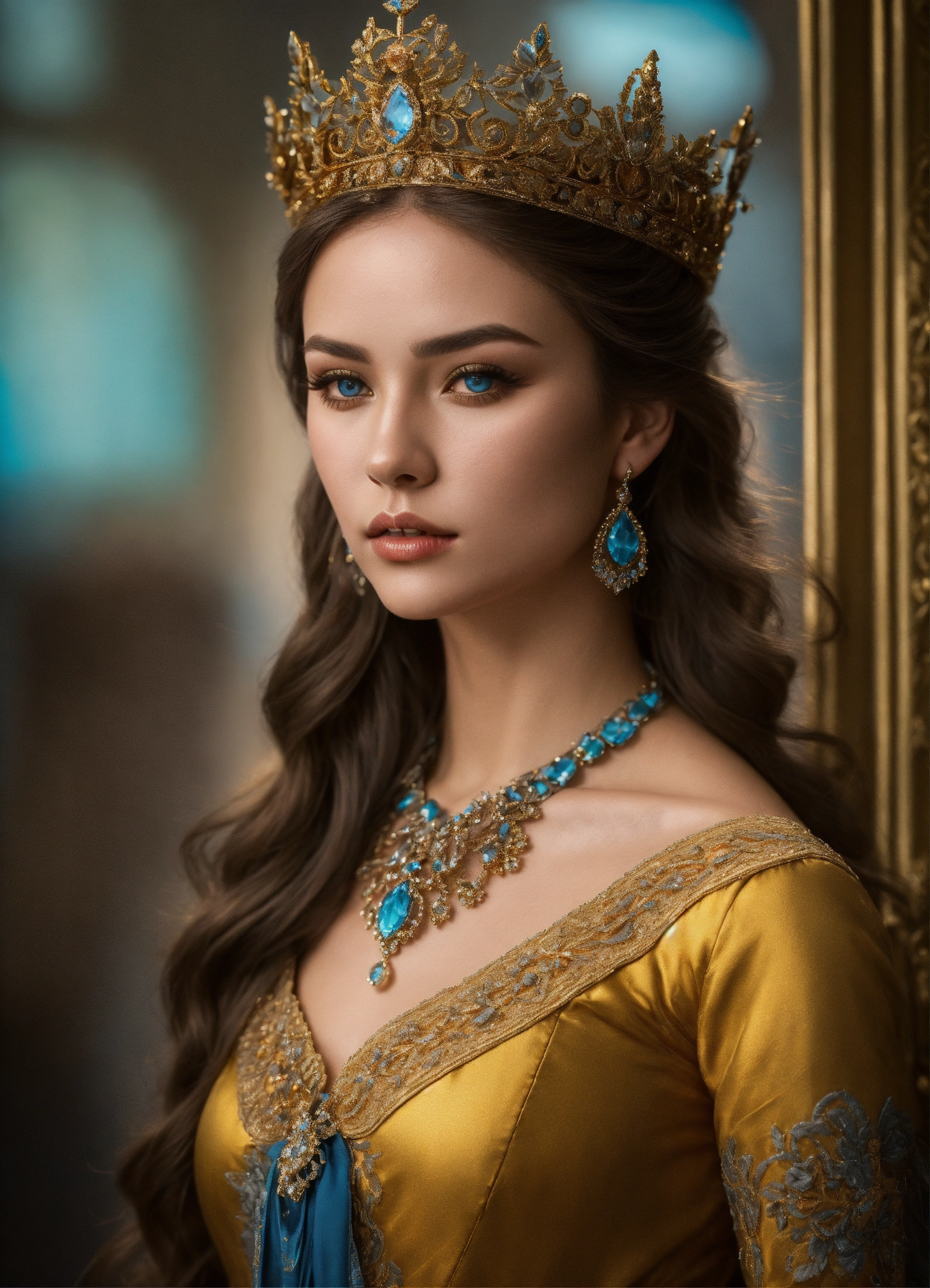 Lexica - Devastatingly beautiful, with the same golden-brown hair and ...