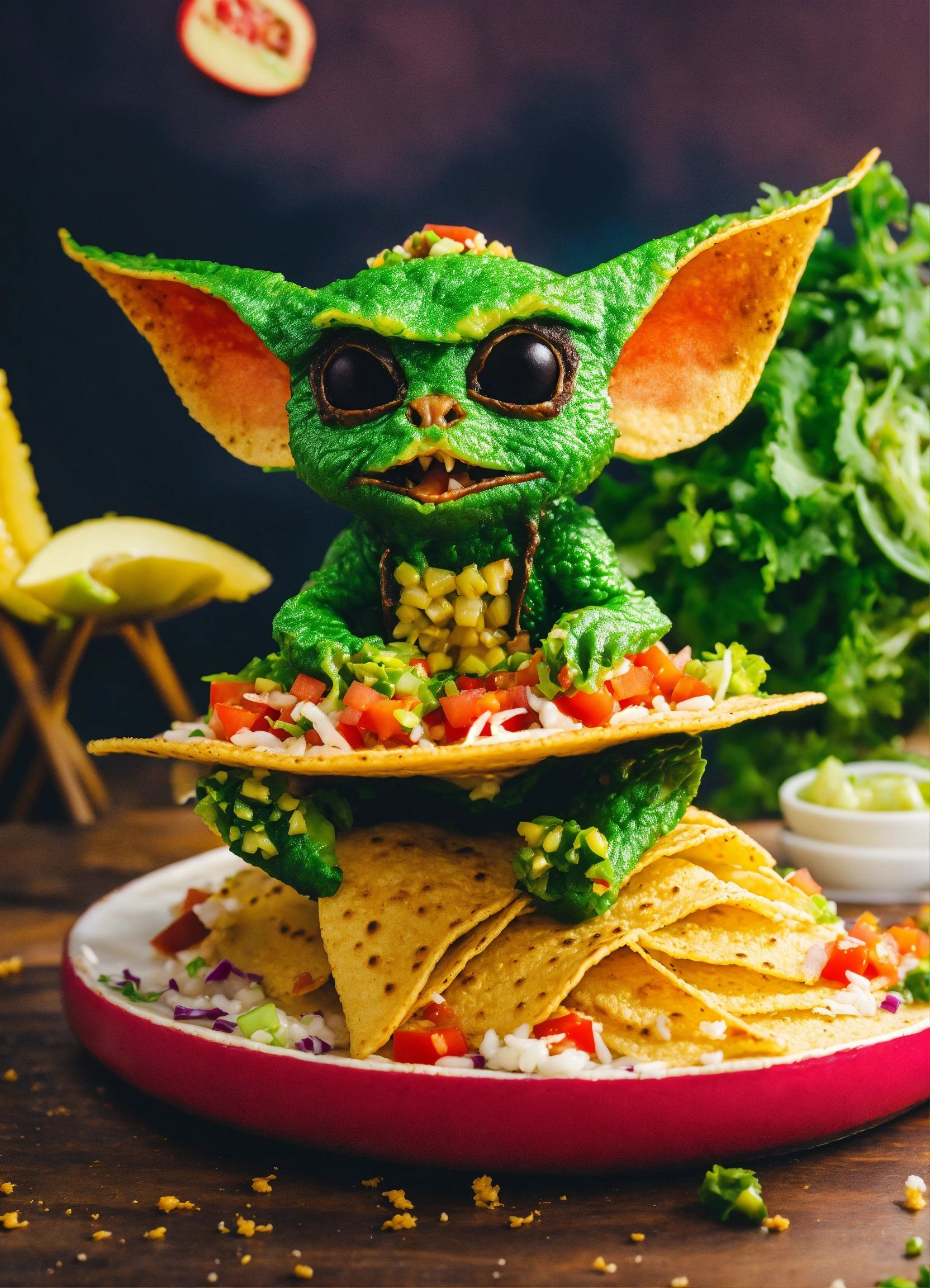 Lexica - Gremlin surfing eating tacos
