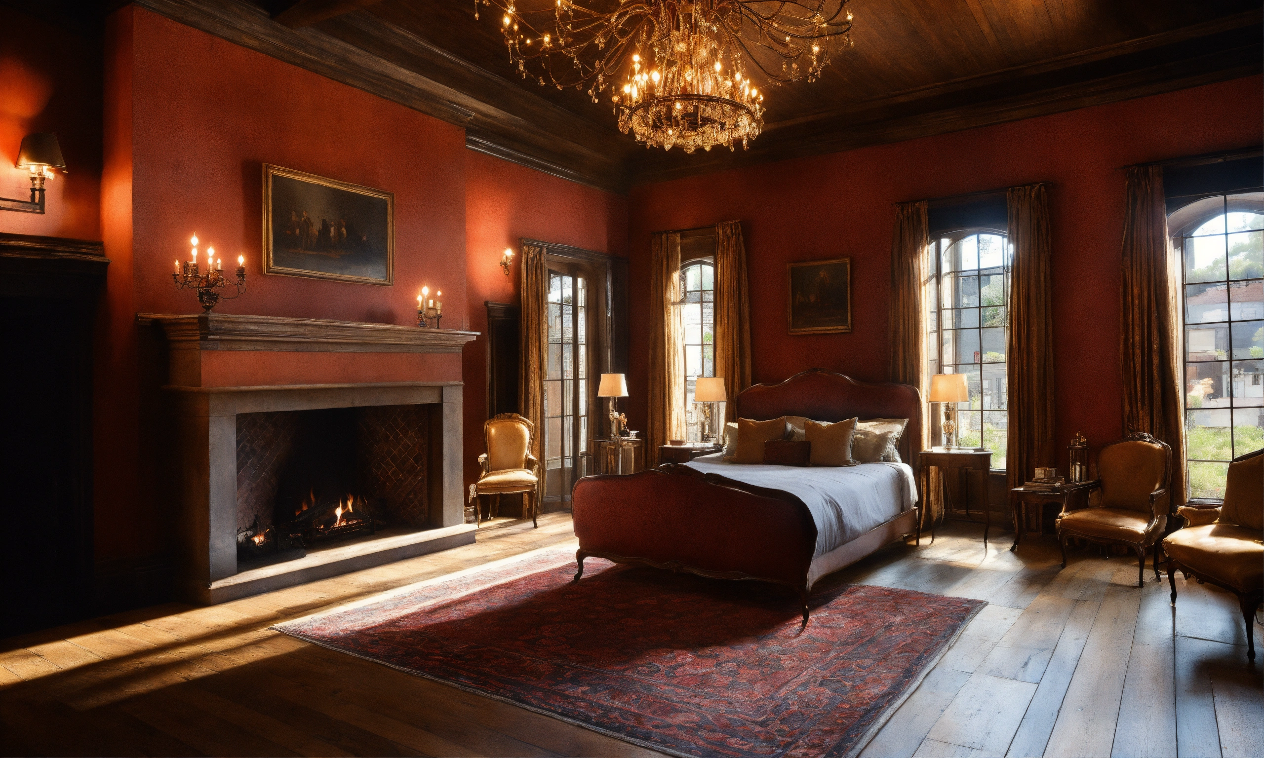 Lexica - Concept art of huge master bedroom, new Orleans, the originals ...
