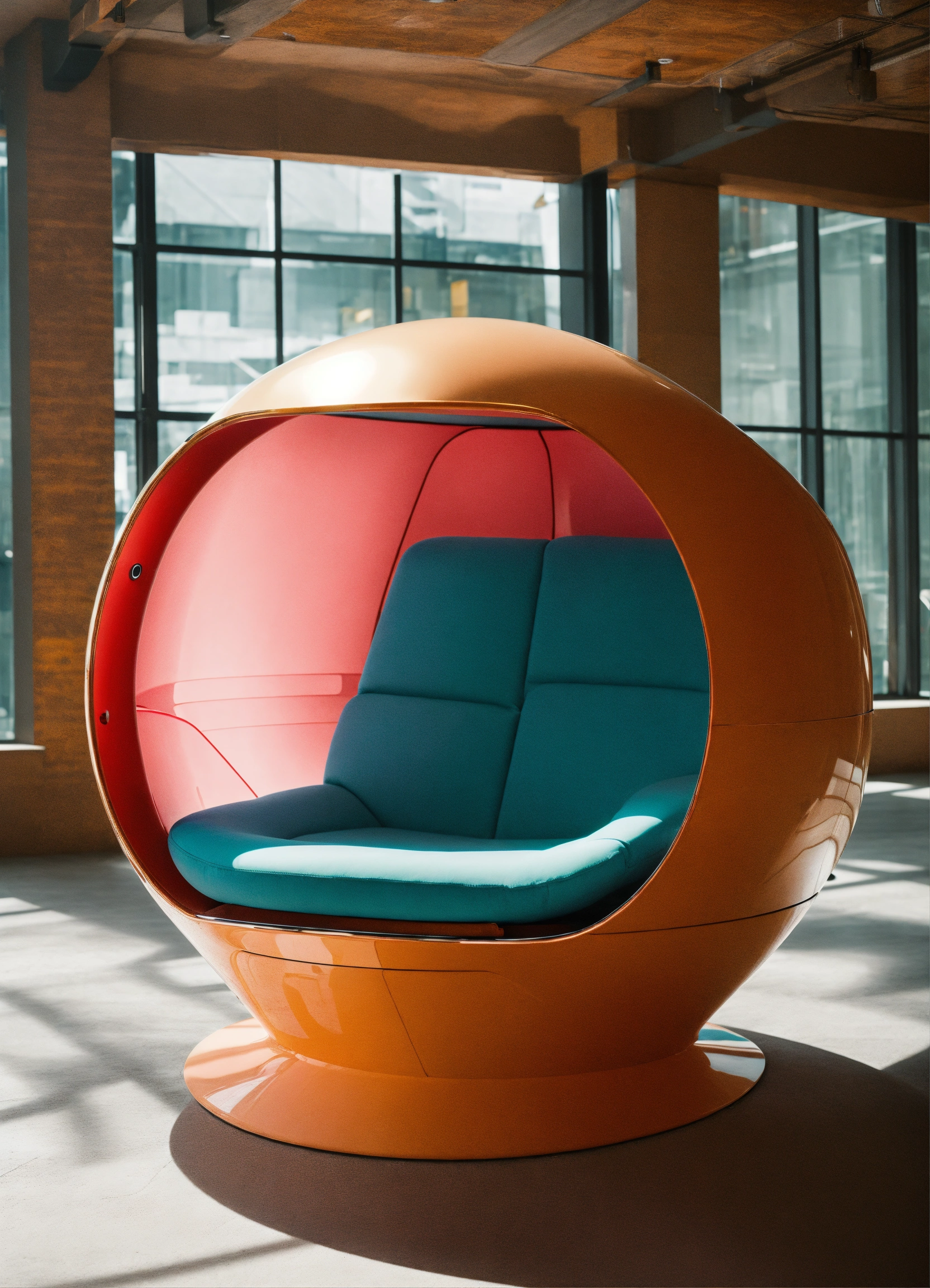 Lexica - Futuristic sci-fi pod chair, Flat Design, Product-View ...