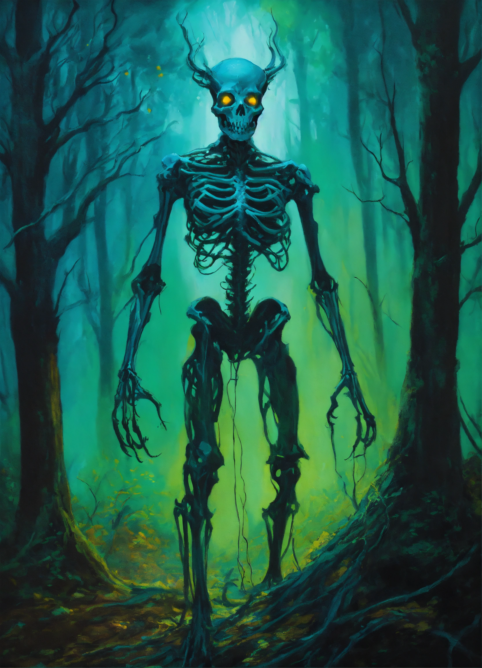 Lexica - A sinisterly glowing entity emerges from the depths of a pitch ...