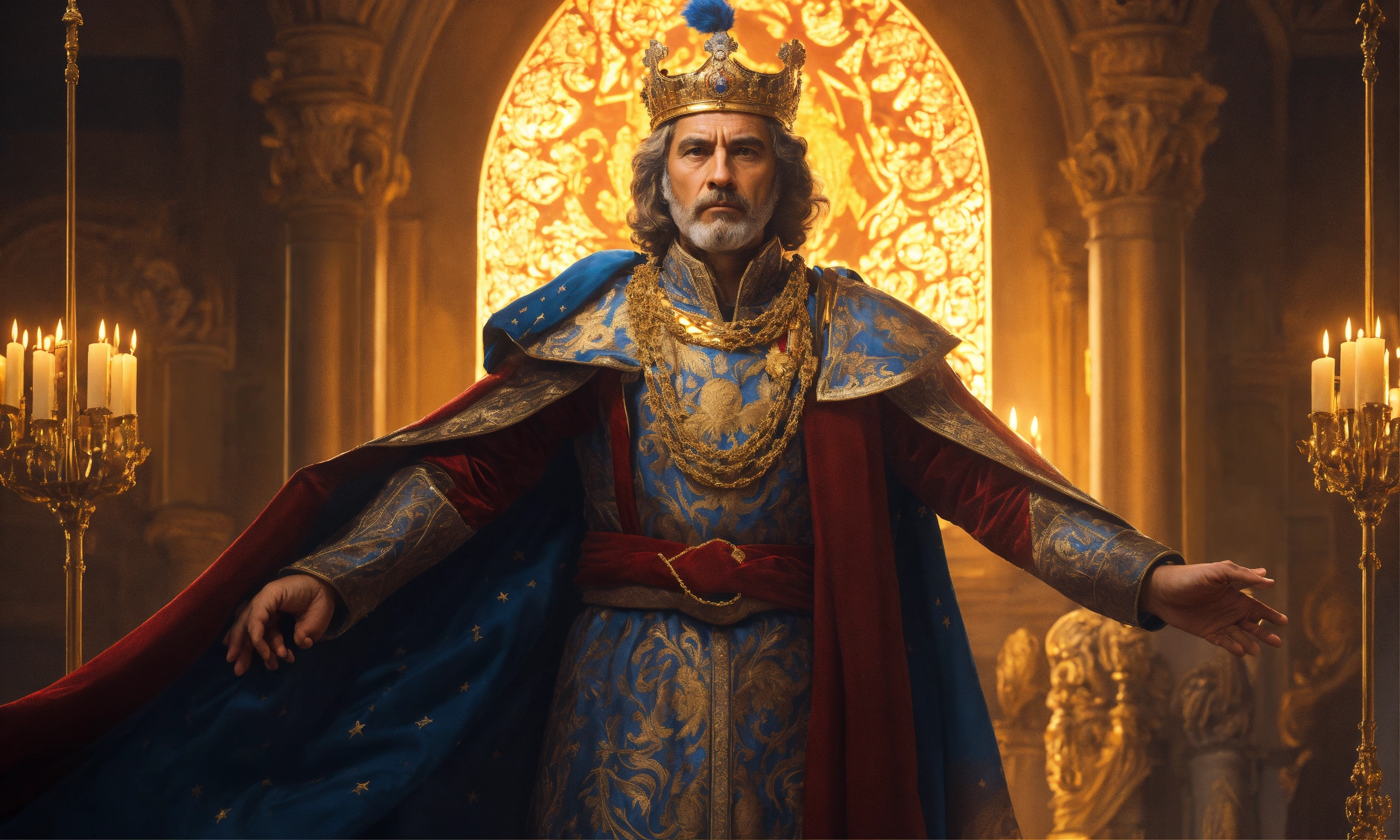 Lexica - "Describe a middle-aged king of European descent, with ...