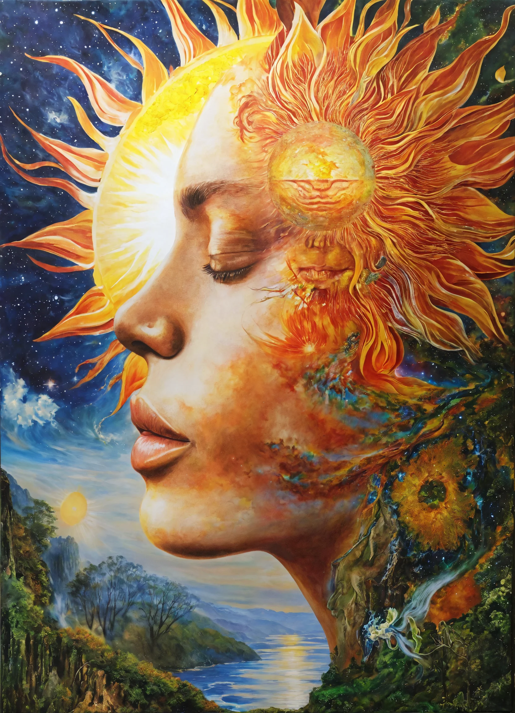 Lexica - THE BEAUTY OF MOTHER NATURE GAIA SUN UNIVERSAL LAW
