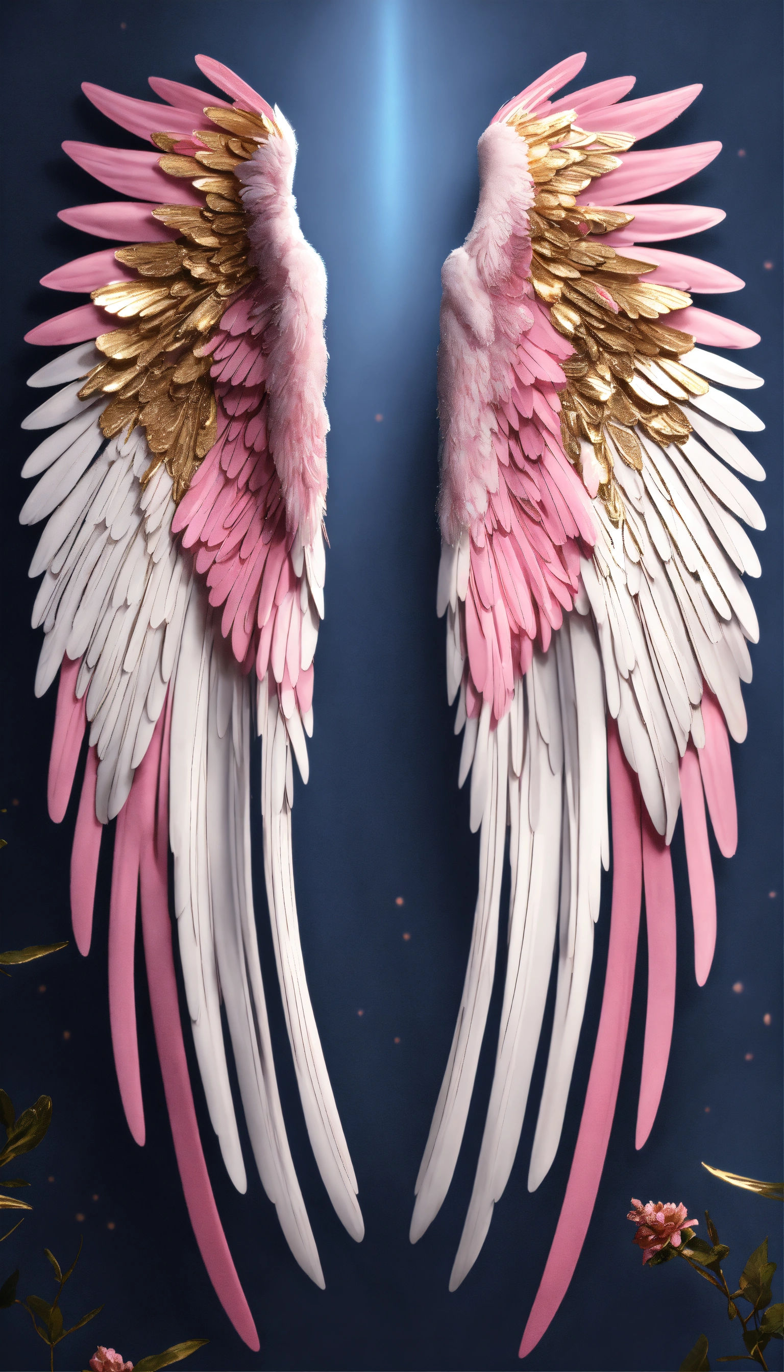 Lexica - Small, beautiful and perfect angel wings of pink and white ...