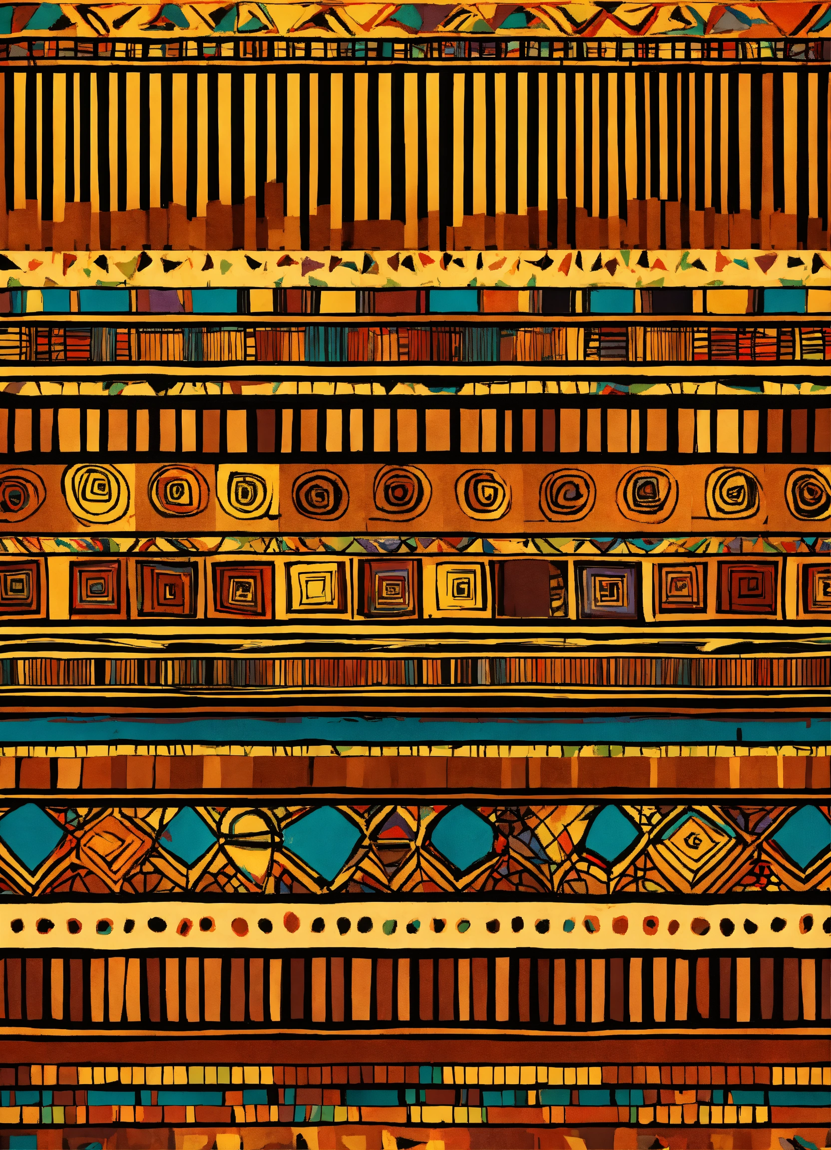 Lexica - Abstract African art pattern