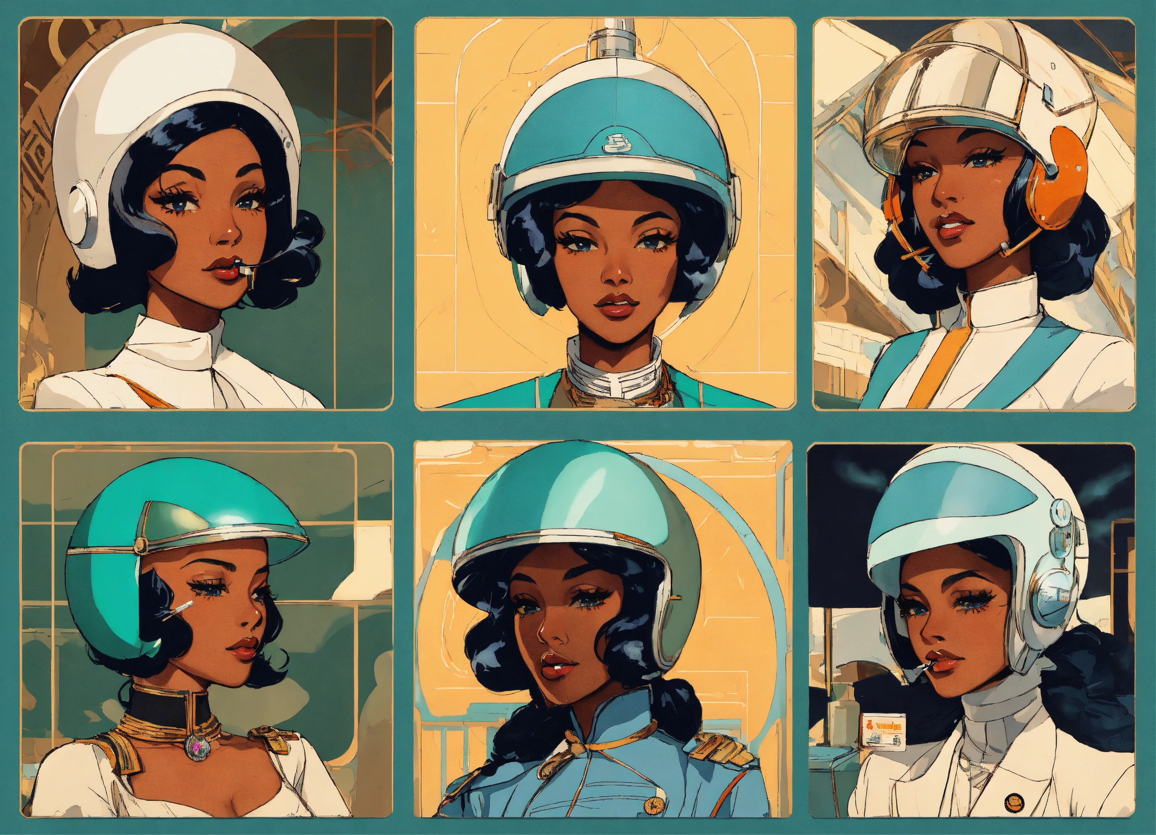 Lexica - Multiple anime, black jetsons, cartoon smoke, Joint company ...