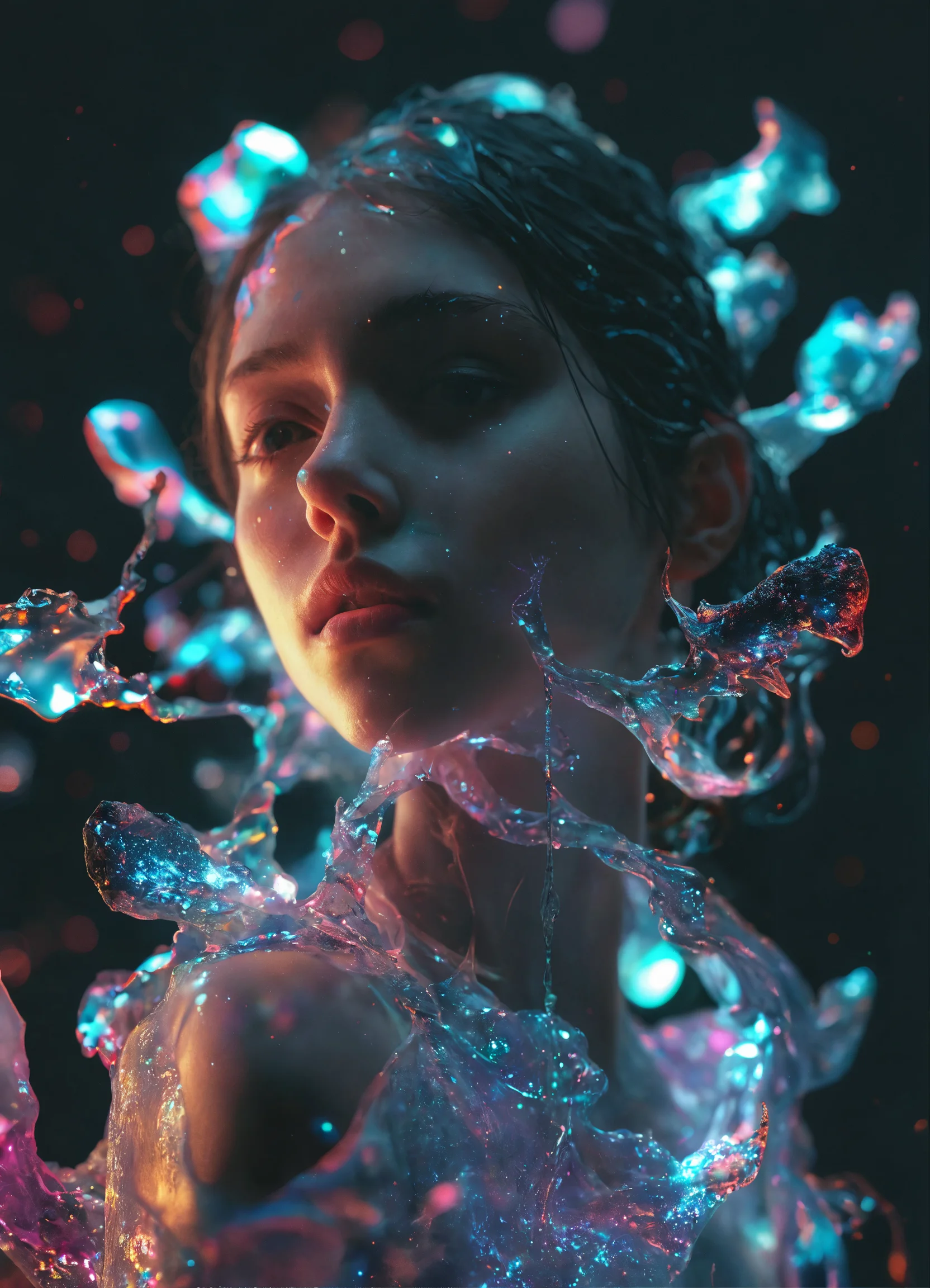 Lexica - Girl with dark magic full body, unreal, by Alberto Seveso ...