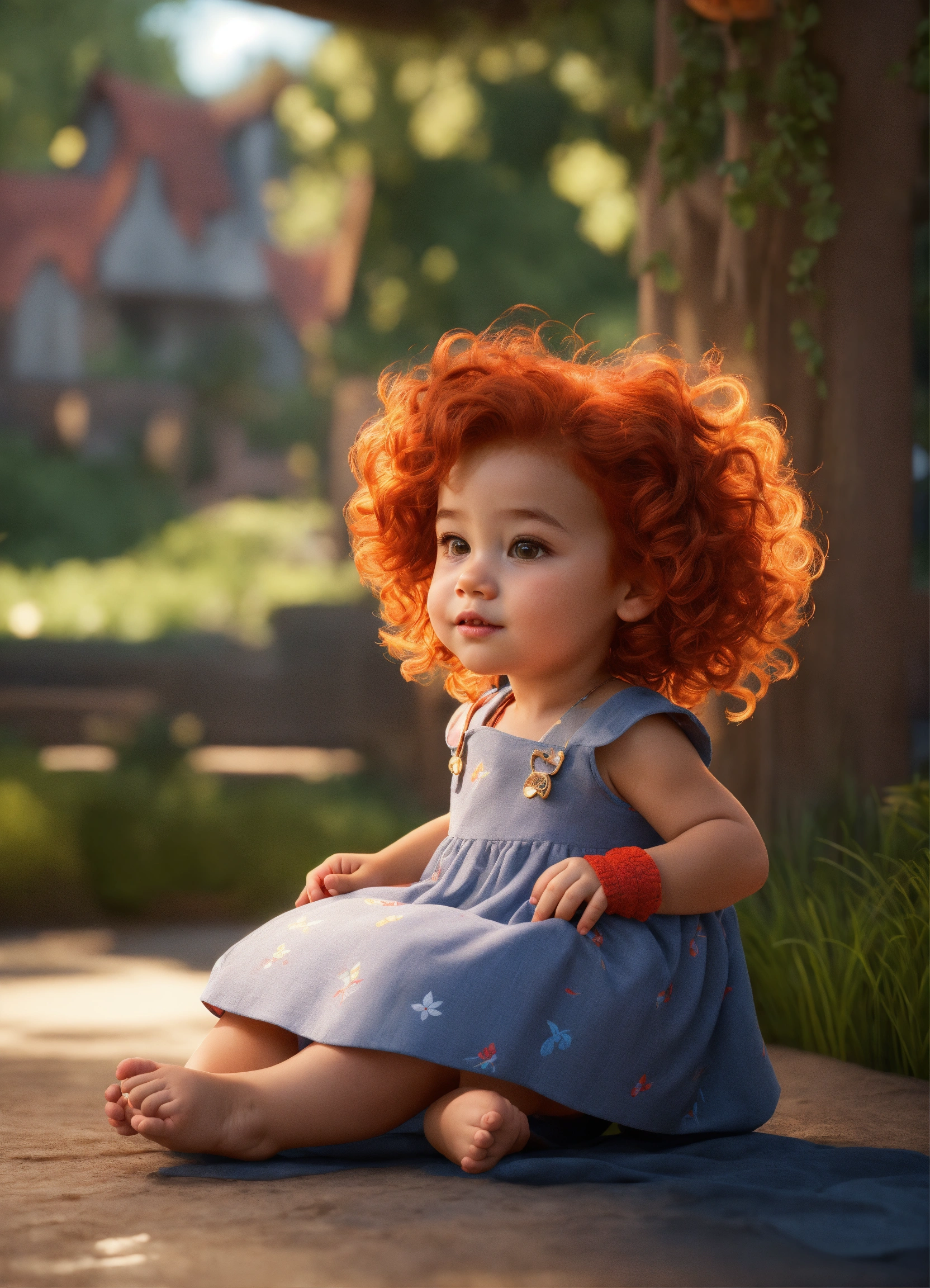 Lexica - Disney Pixar visual of a curious 4-year-old toddler with ...