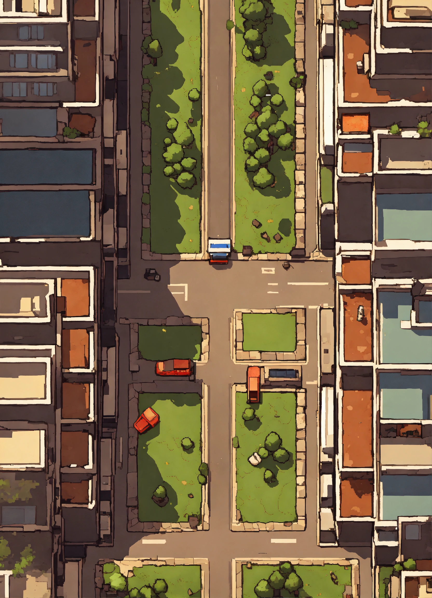 Lexica - Simple blocky pixel image in a 3/4 top-down perspective with ...