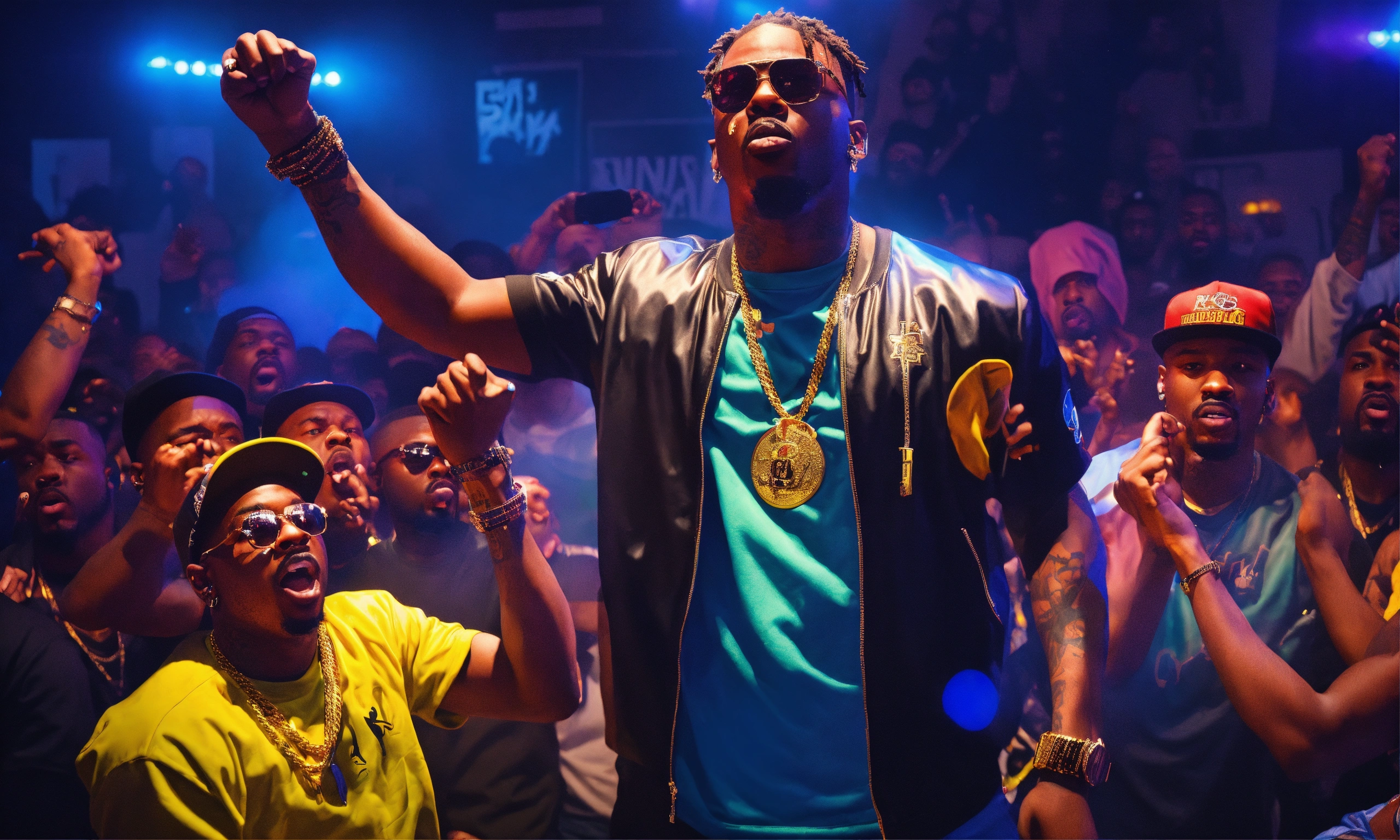 Lexica - Pop art, hyperrealist portrait of battle rapper "Geechi Gotti ...