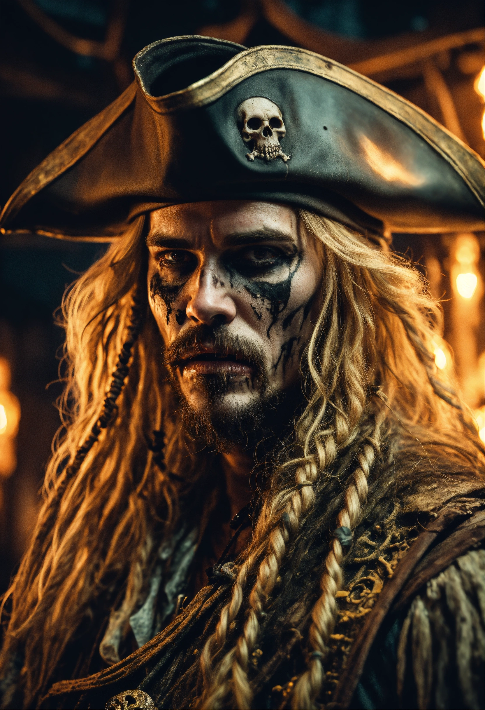 Lexica - Photorealistic, extreme close up, beautiful male savage pirate ...