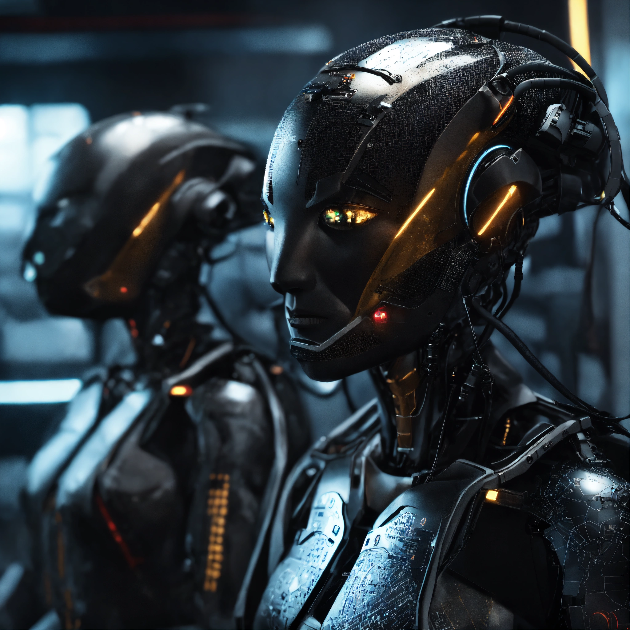 Lexica - Group of 3 black cockroach faced humanoids with detailed ...