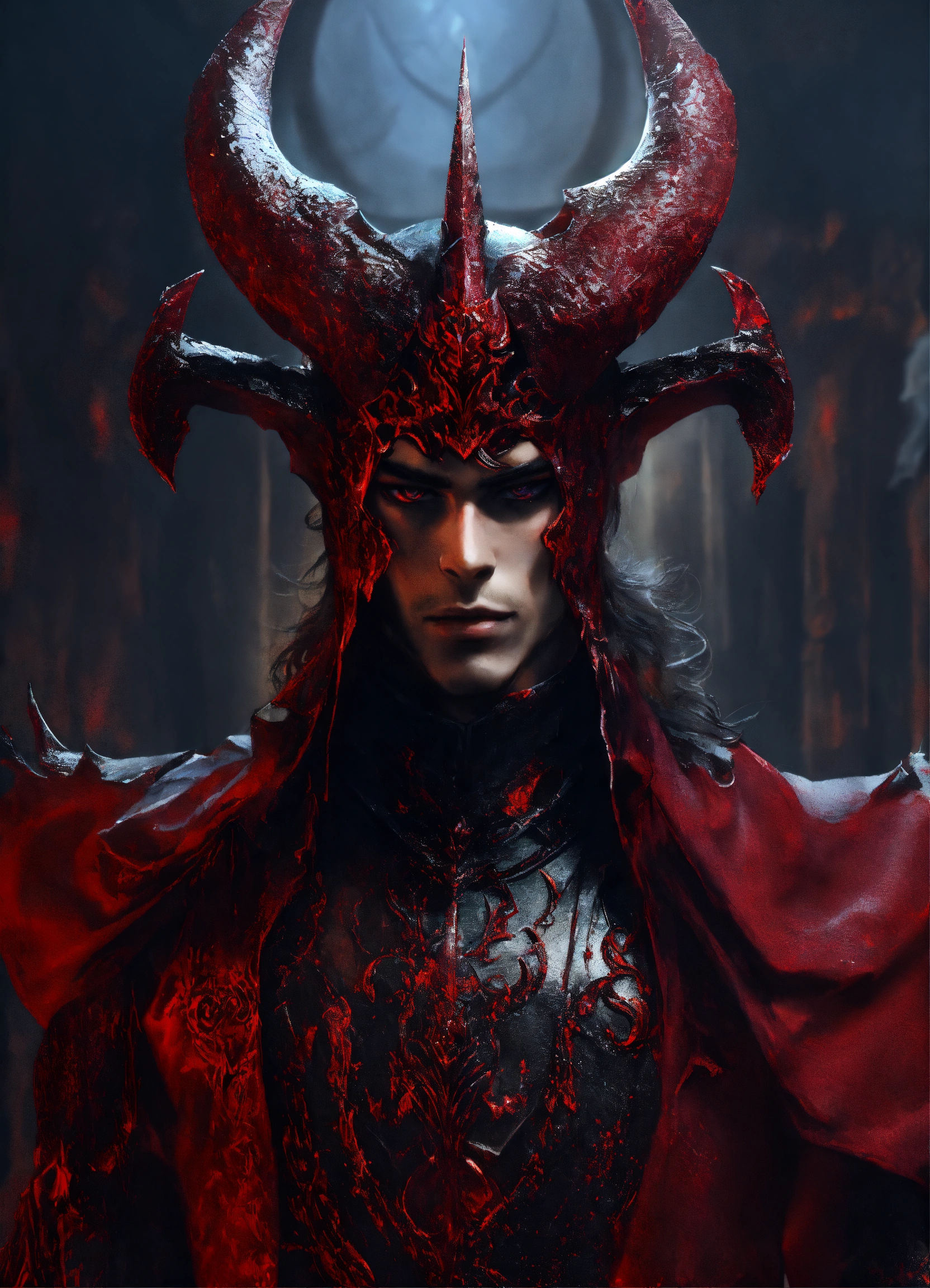 Lexica - Prince of hell, demon, male, Apollyon, human form, attractive