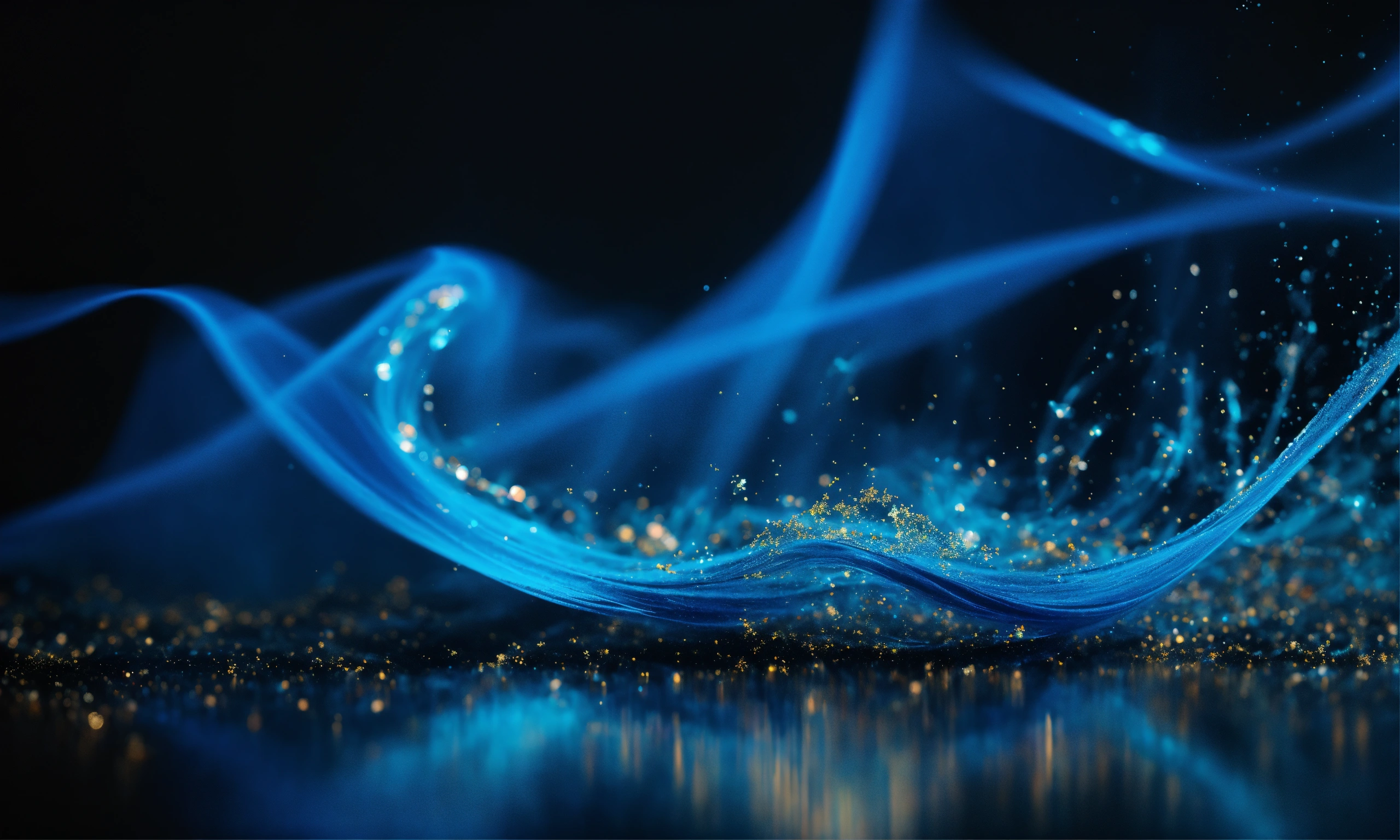 Lexica - Glitter mist. Paint water splash. Magic spell. Blue silver ...