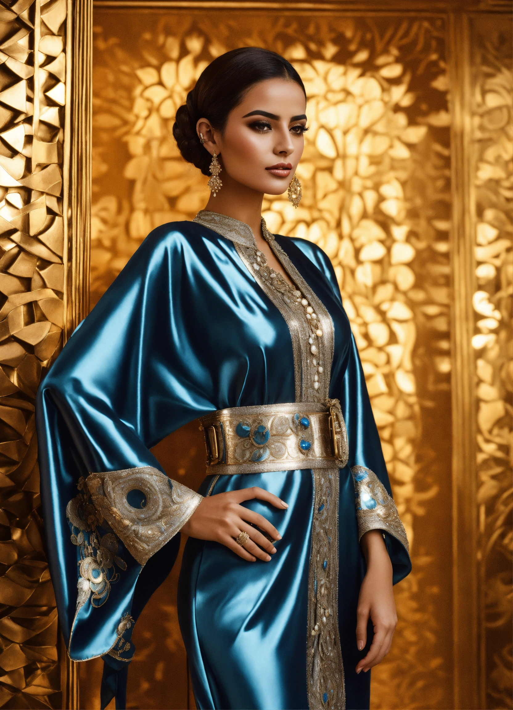 Lexica - Beautiful arabic women , waering beautiful kaftan morrocan ...